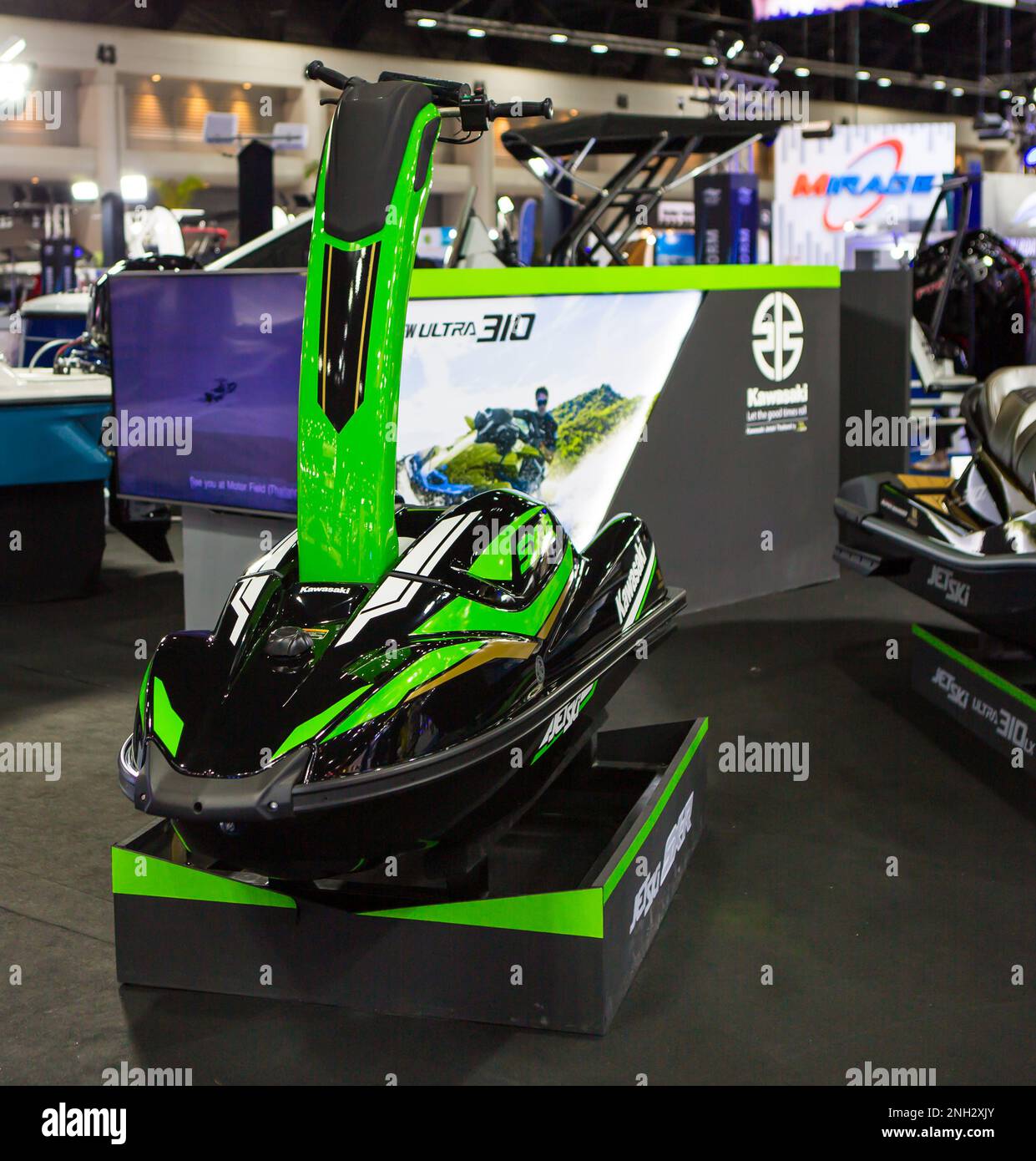 Bangkok, Thailand - December 7, 2022: Kawasaki JET SKI SX-R exhibit at ...