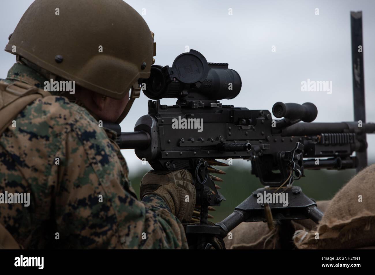 U.S. Marine Corps Lance Cpl. Craig Laurey, a machine gunner with 2nd ...
