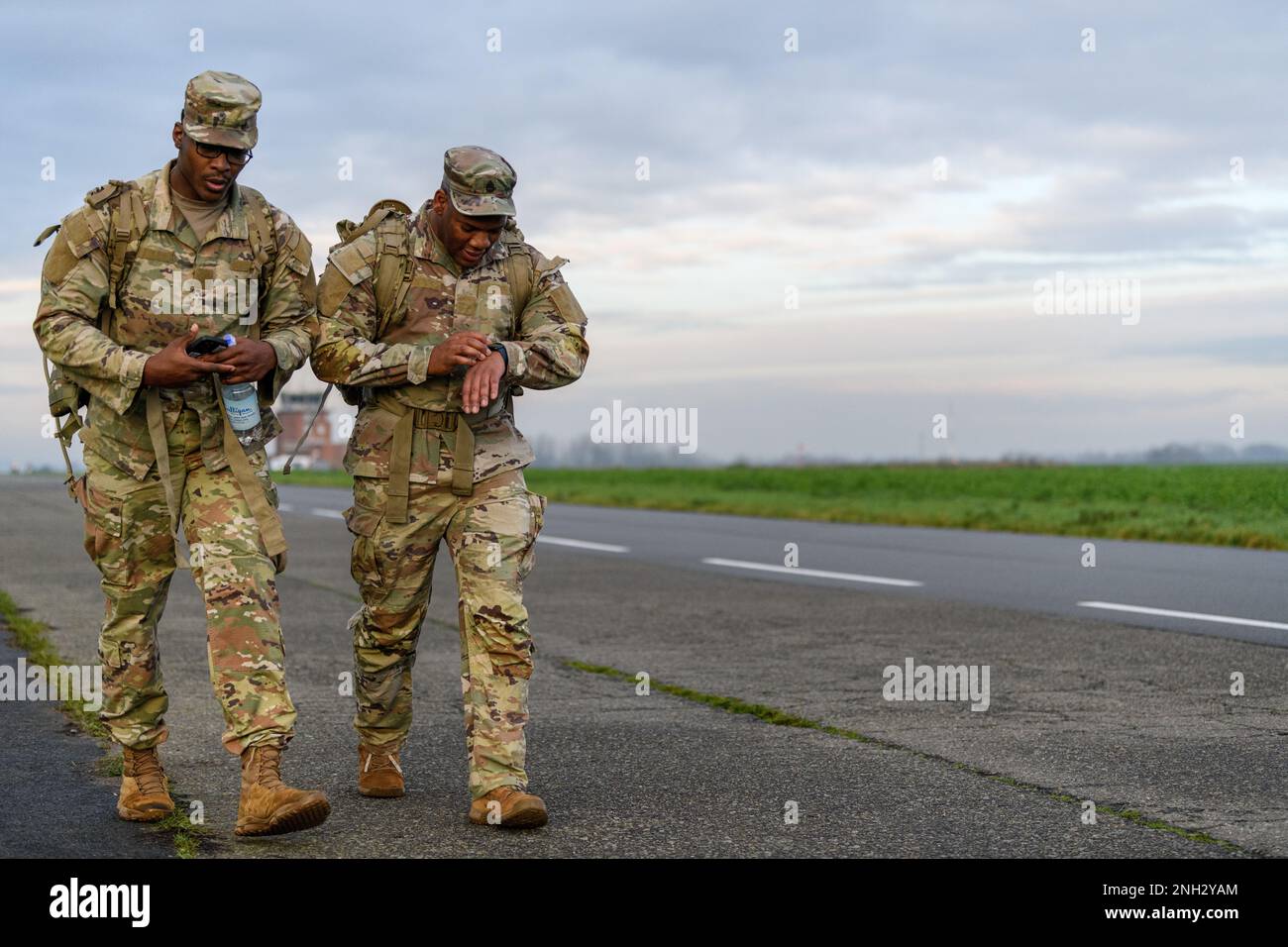 U.S. Army Spc. Jonathan Garvin (left) a Religious Affairs Specialist ...