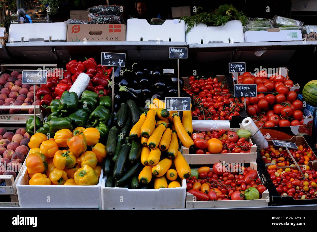 Copenhagen/Denmark 01..September 2018. Fruit and vegetables open vandor ...