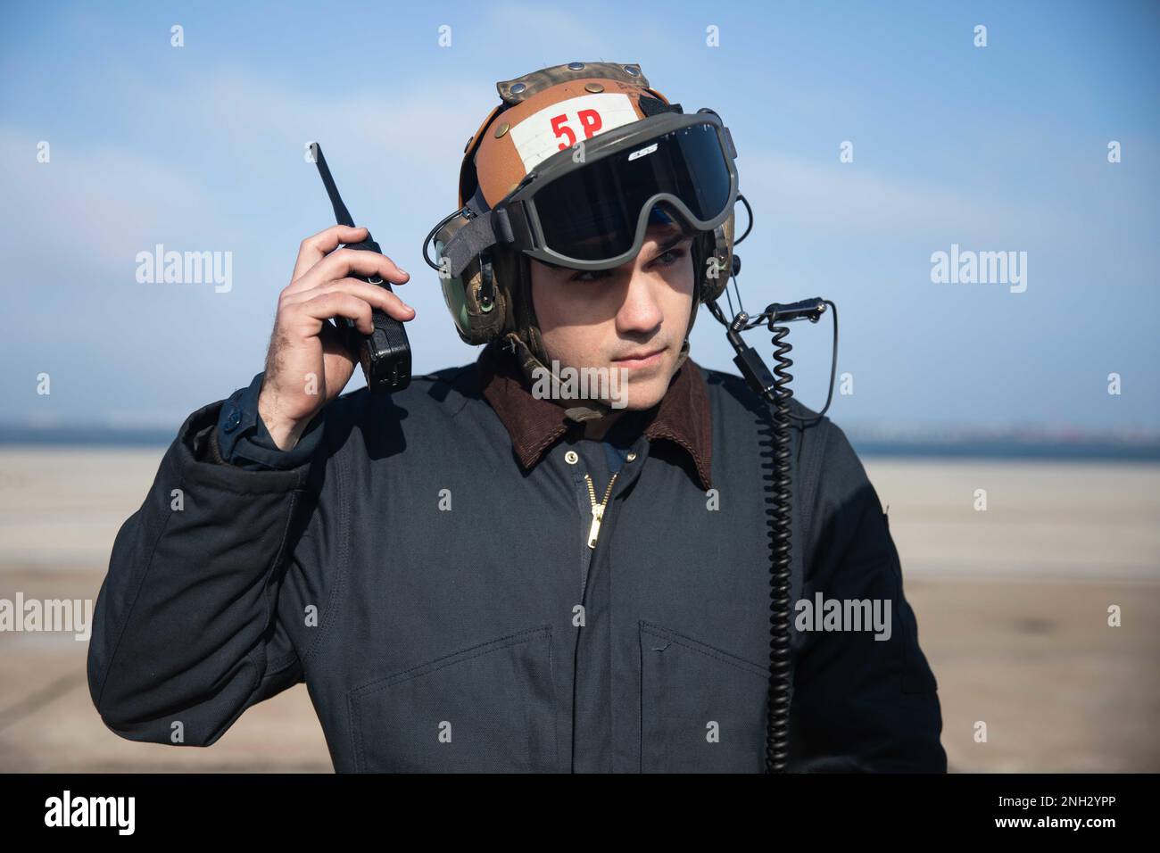Aviation Electronics Technician 3rd Class Jared Saunders, assigned to ...