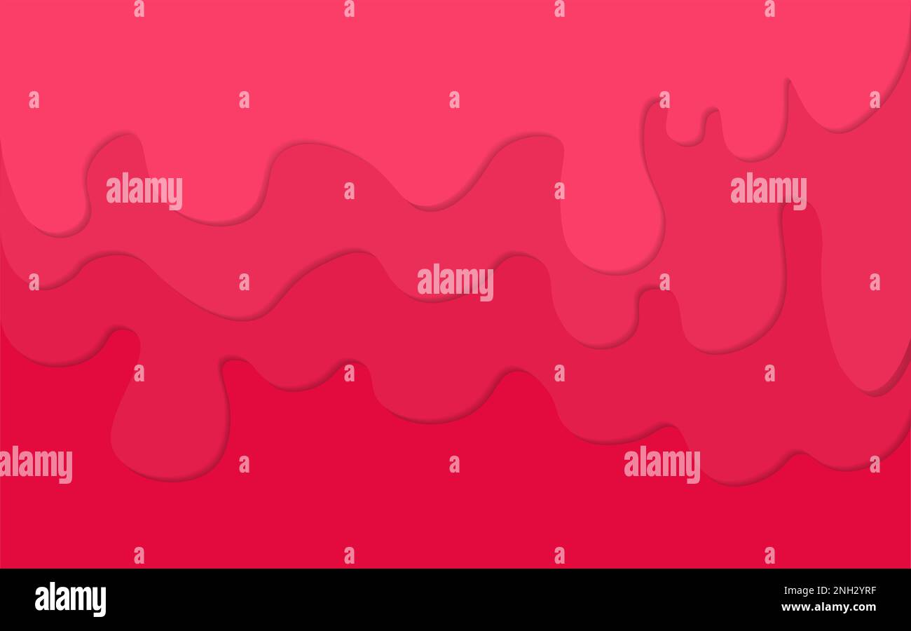 Abstract background colored in fresh pink rose gradients and waved ...