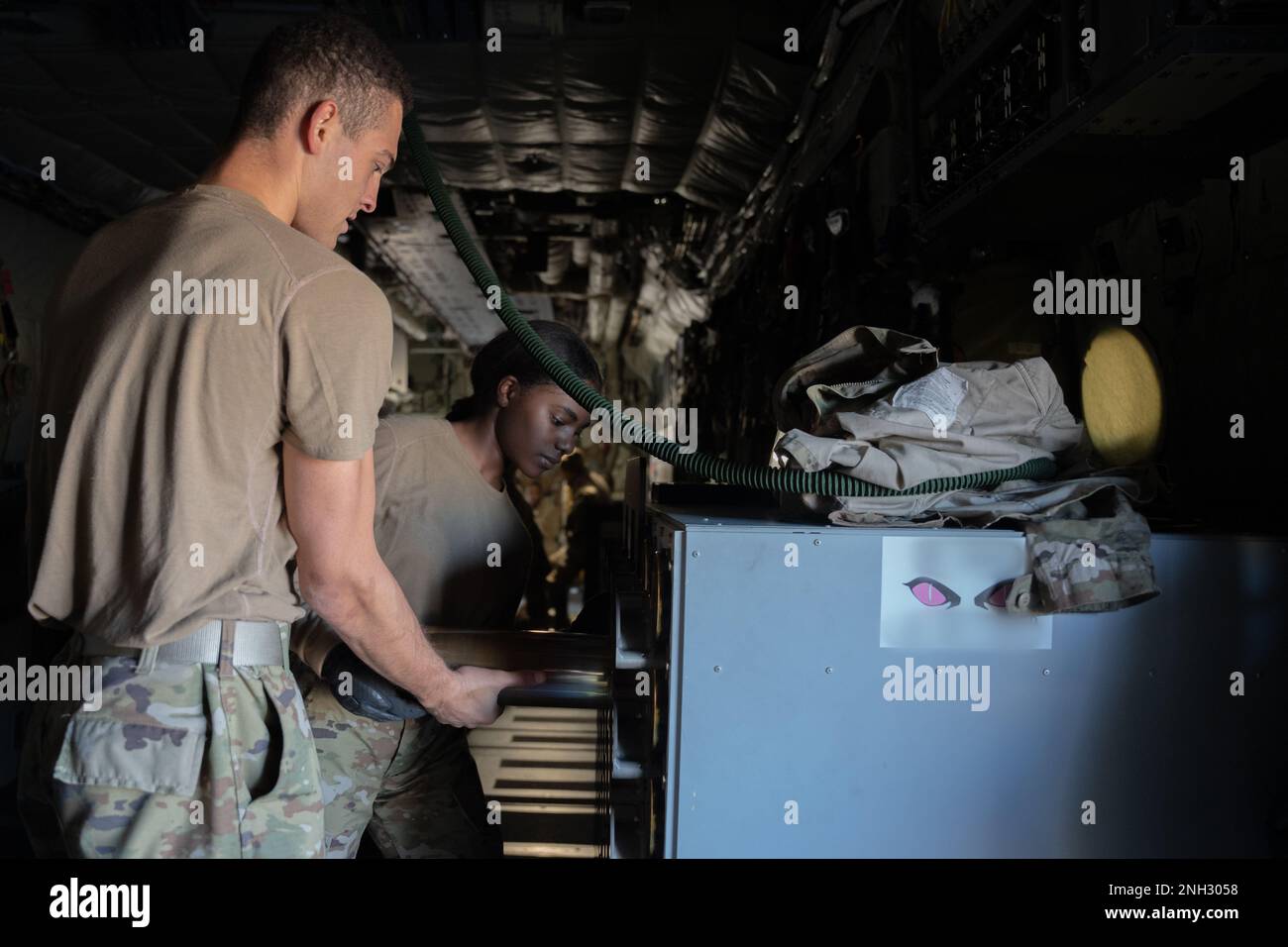 U.S Air Force Staff Sgt. Ladashia Swinton, load crew chief and Senior ...