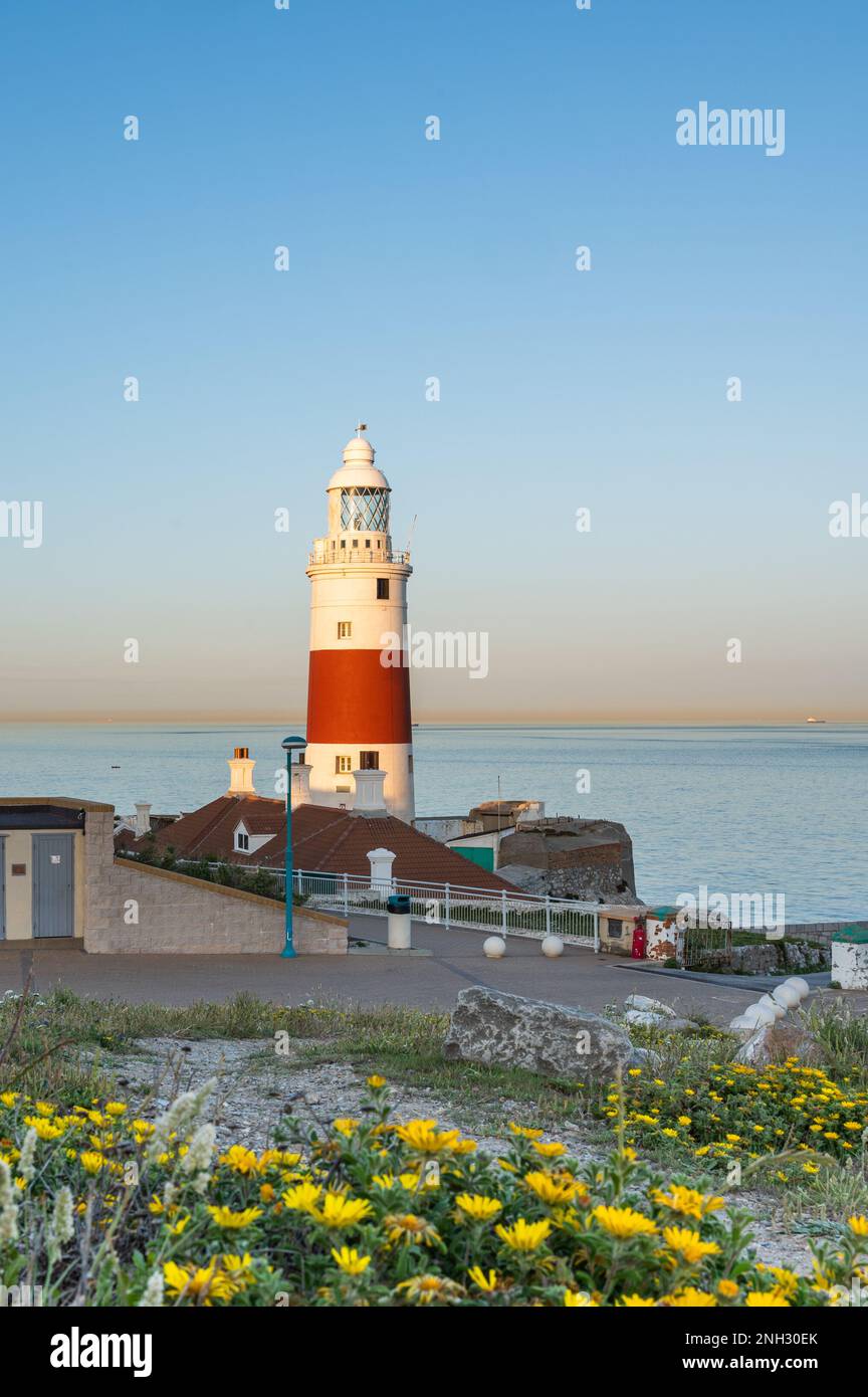 Europa Point Lighthouse, Gibraltar Stock Photo - Alamy