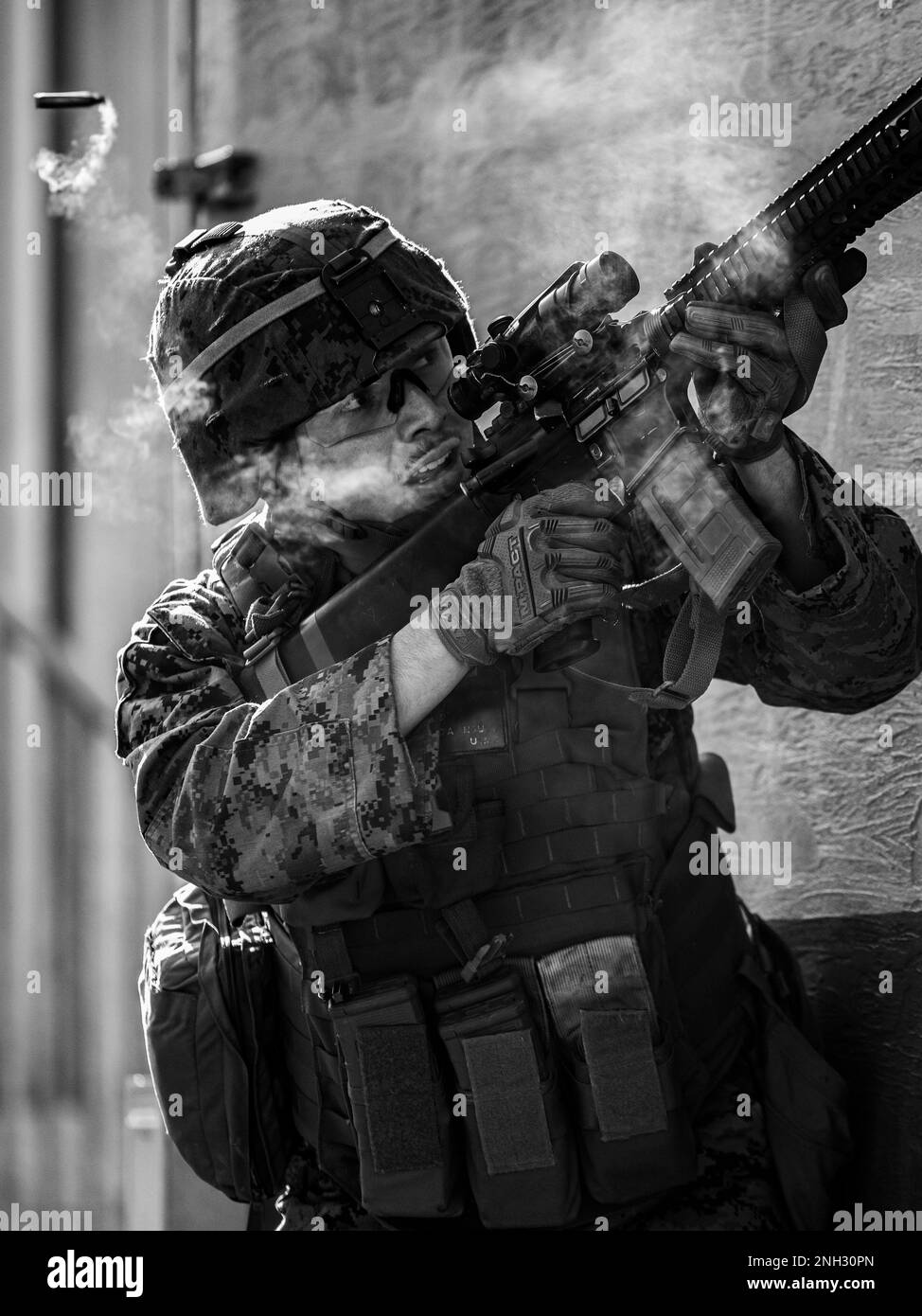 U.S. Marine Corps Lance Cpl. Gabriel Garcia-Angluo, an expeditionary ...