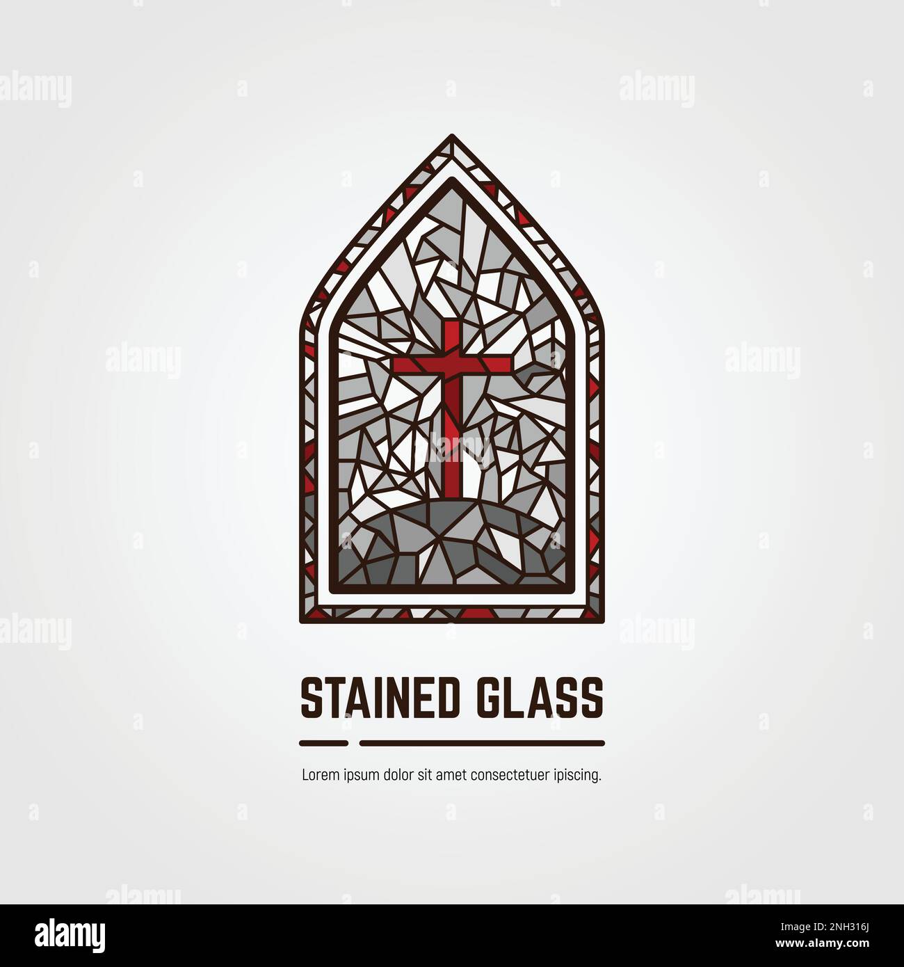 Stained glass line vector Stock Vector Image & Art - Alamy