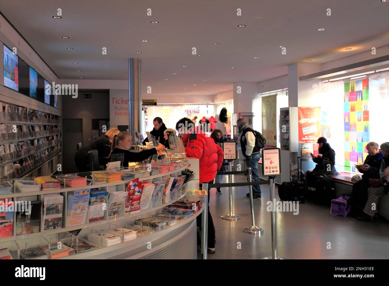 Tourist Information Centre, Cologne City, North Rhine-Westphalia, Germany, Europe Stock Photo ...