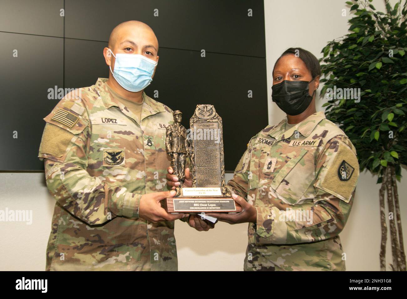 NETCOM Command Career Counselor, Master Sgt. Janine Toomer, awards ...