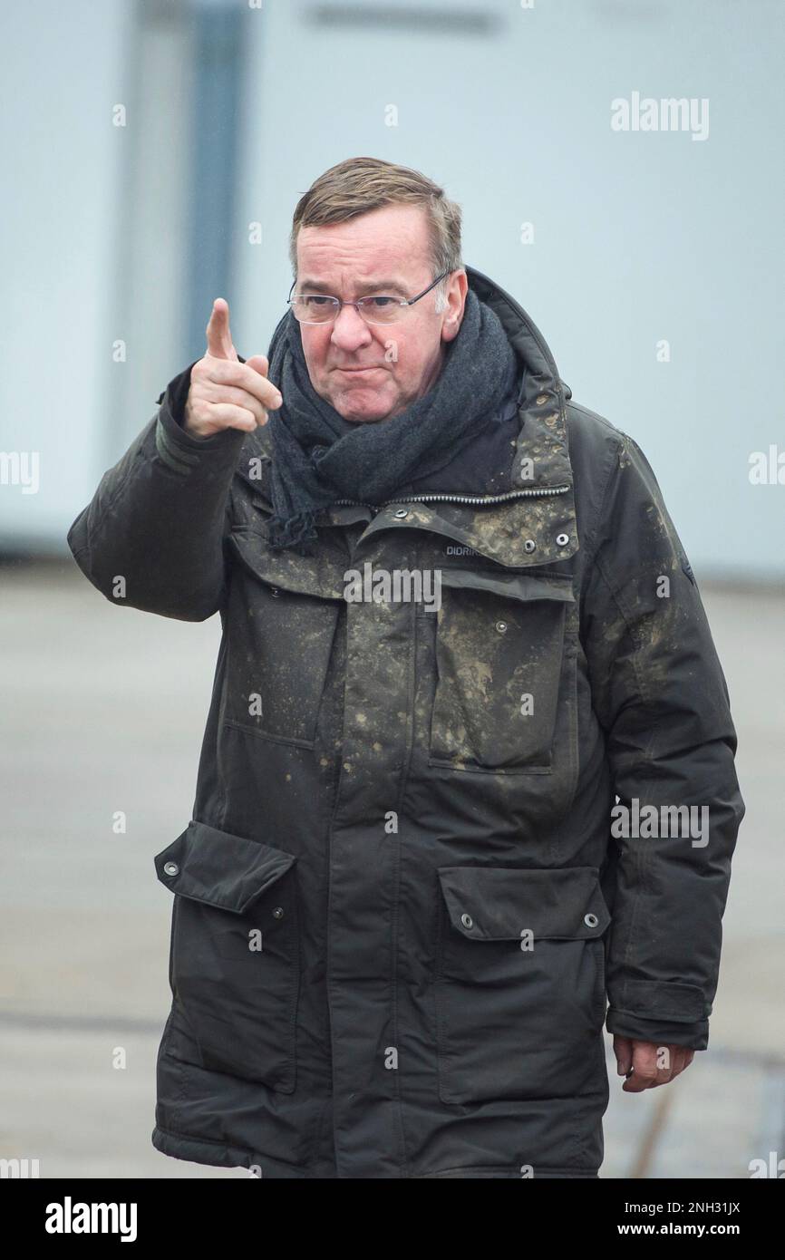 German Defence Minister Boris Pistorius arrives at the German forces ...