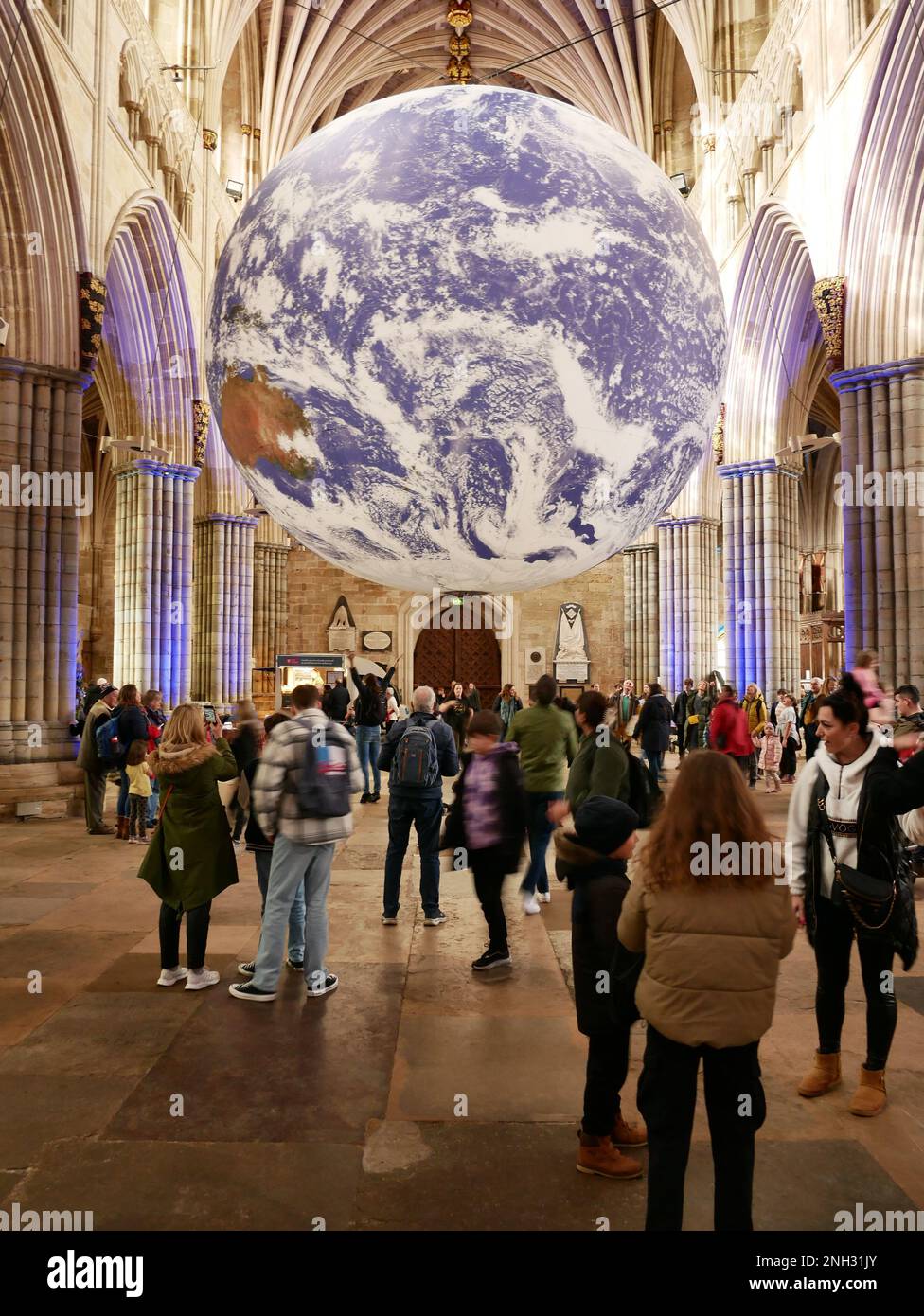 Gaia, a touring artwork by artist Luke Jerram, presented in Exeter ...