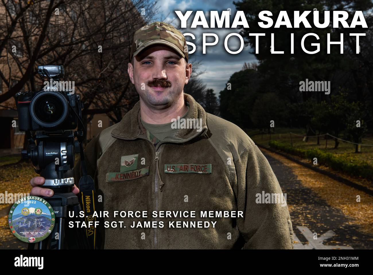 U.S. Air Force Staff Sgt. James Kennedy, American Forces Network Tokyo broadcast producer ...