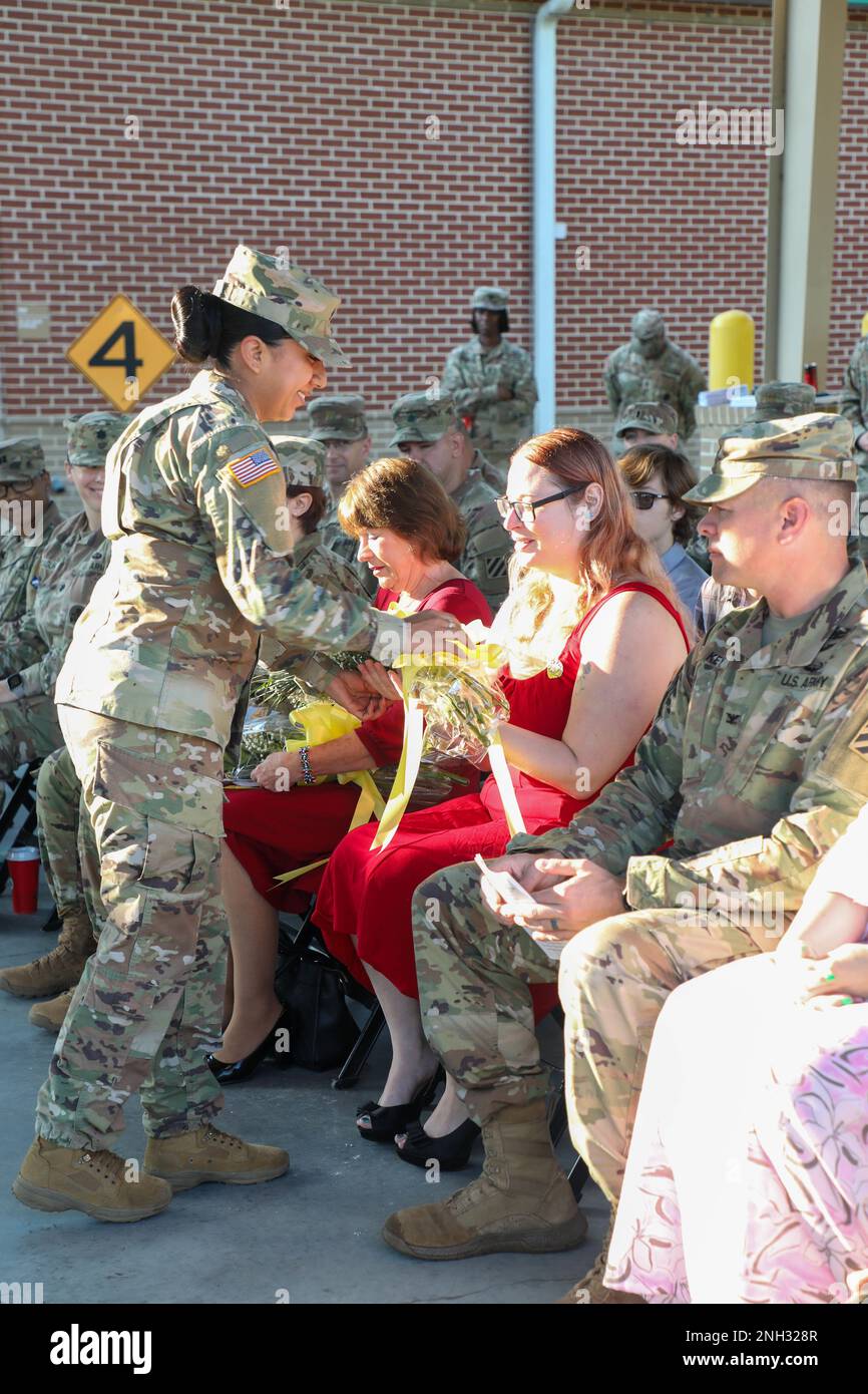 Family members of Capt. Michaela Balumna, the incoming commander of the ...