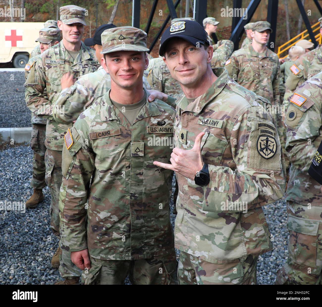 Pvt. 1st Class Dustin H. Carr, a member of U.S. Army Marksmanship Unit's Service Rifle Team ...