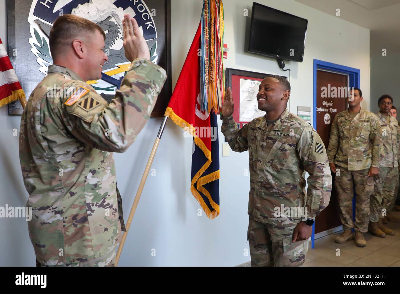 Col. David Key, the commander of the 3rd Division Sustainment Brigade ...