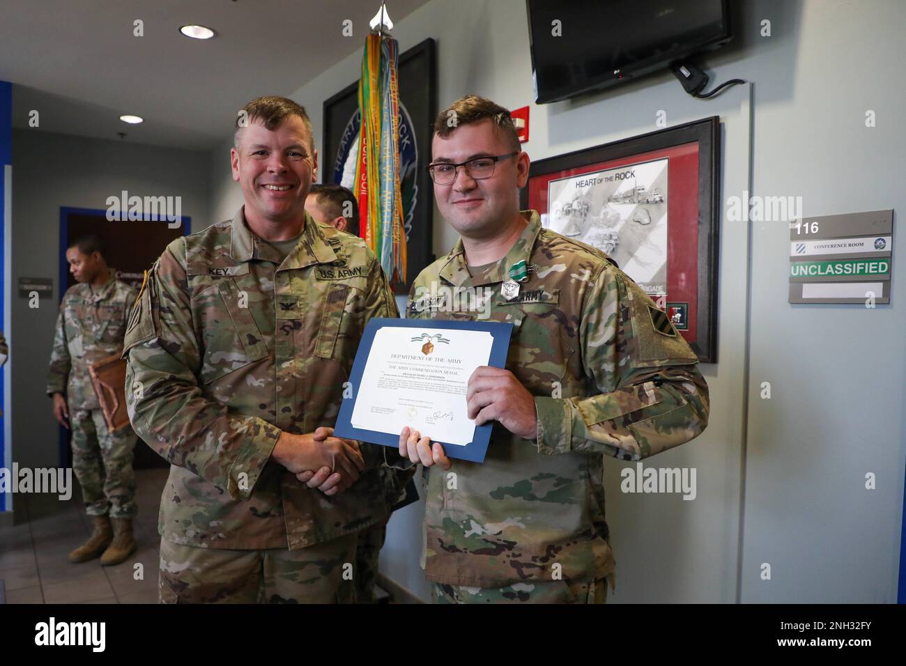 Col. David Key, the commander of the 3rd Division Sustainment Brigade ...