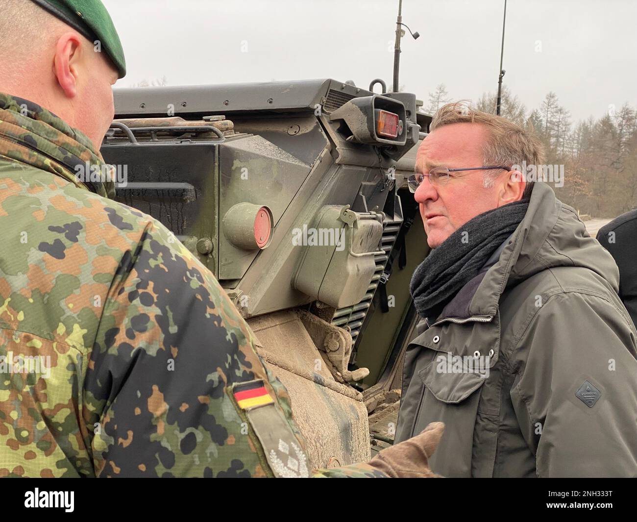 20 February 2023, Munster: German Defense Minister Boris Pistorius ...