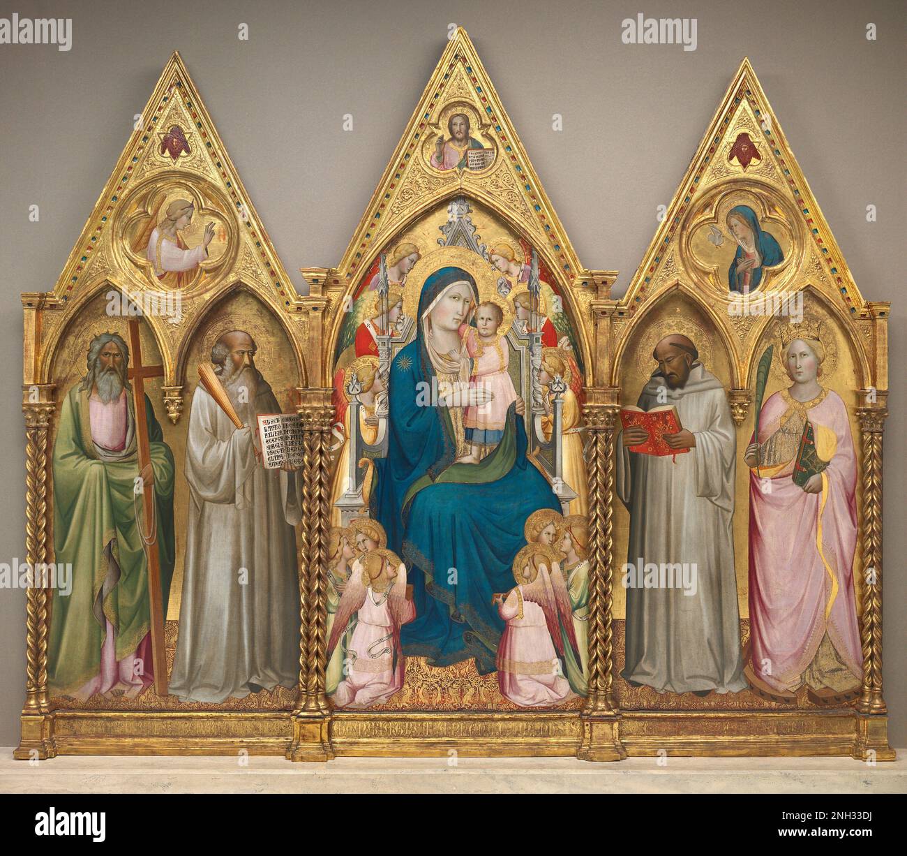 Agnolo Gaddi Madonna and Child with Saints Andrew, Benedict, Bernard, and Catherine of ...