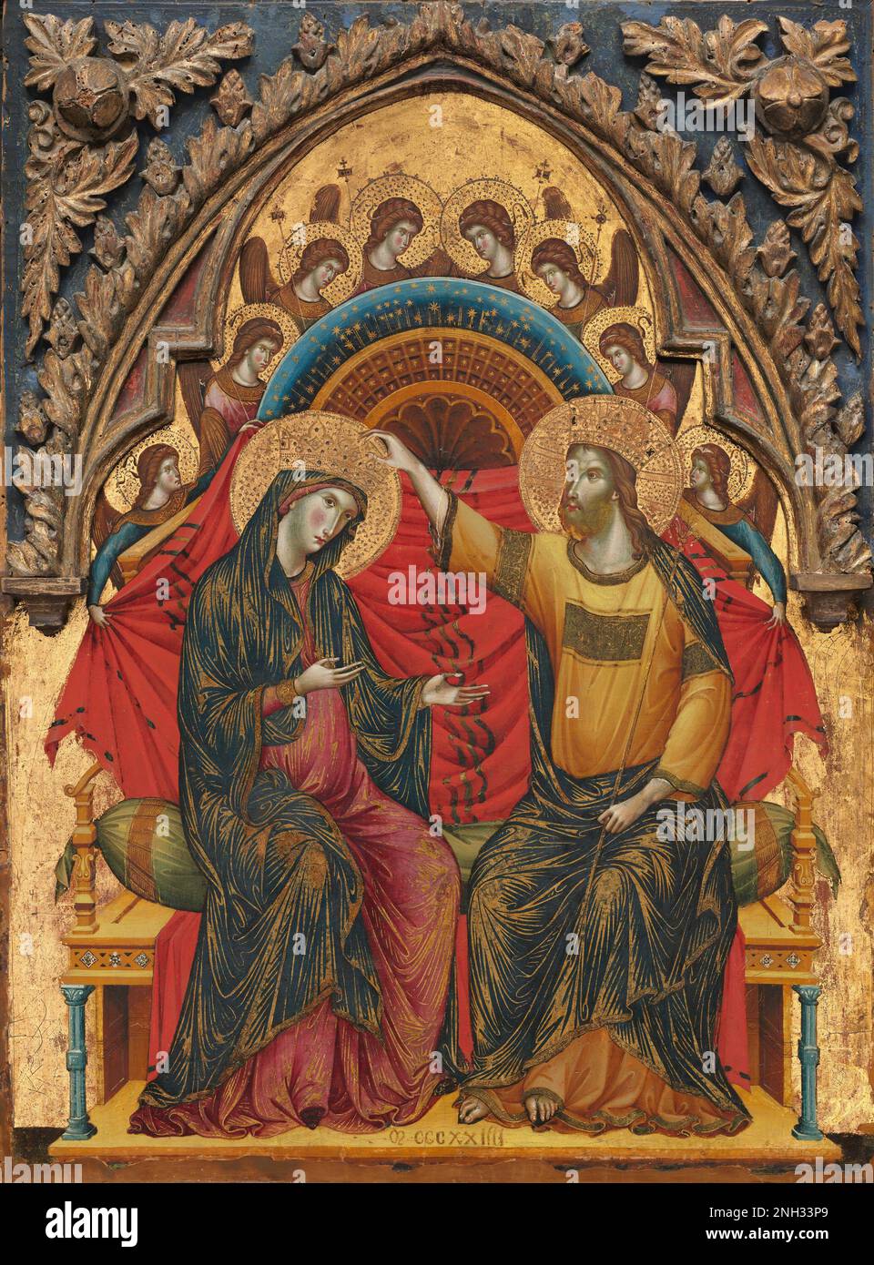 The Coronation of the Virgin, 1324 Master of the Washington Coronation ...
