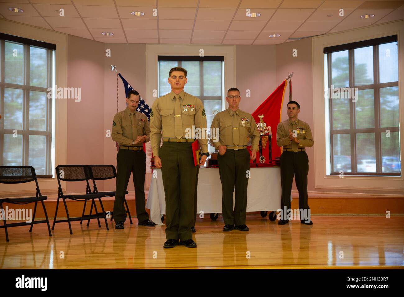 U.S. Marine Corps Sgt. Zachary Mauney, a squad instructor with Marine ...