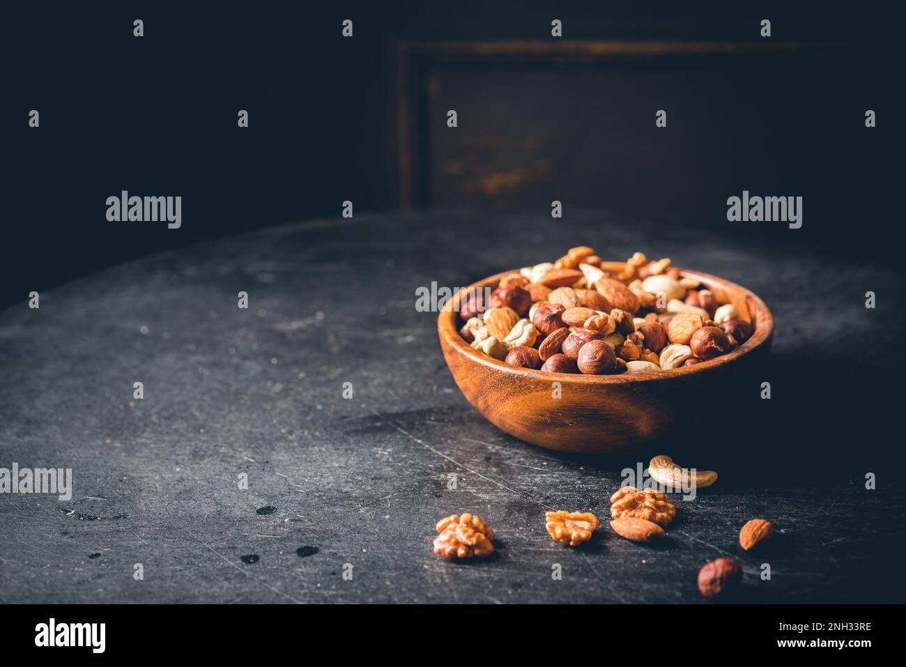 Mixed nuts in a bowl Stock Photo - Alamy