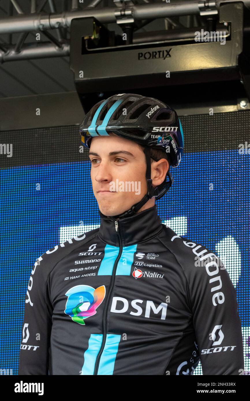 Henri Vandenabeele of (team DSM) seen during the presentation round ...