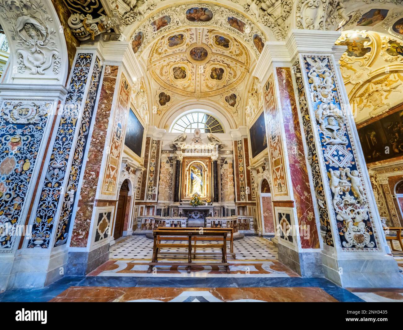 Madonna di Trapani chapel in the baroque style church of Jesus (chiesa del Gesu' ) called also ...