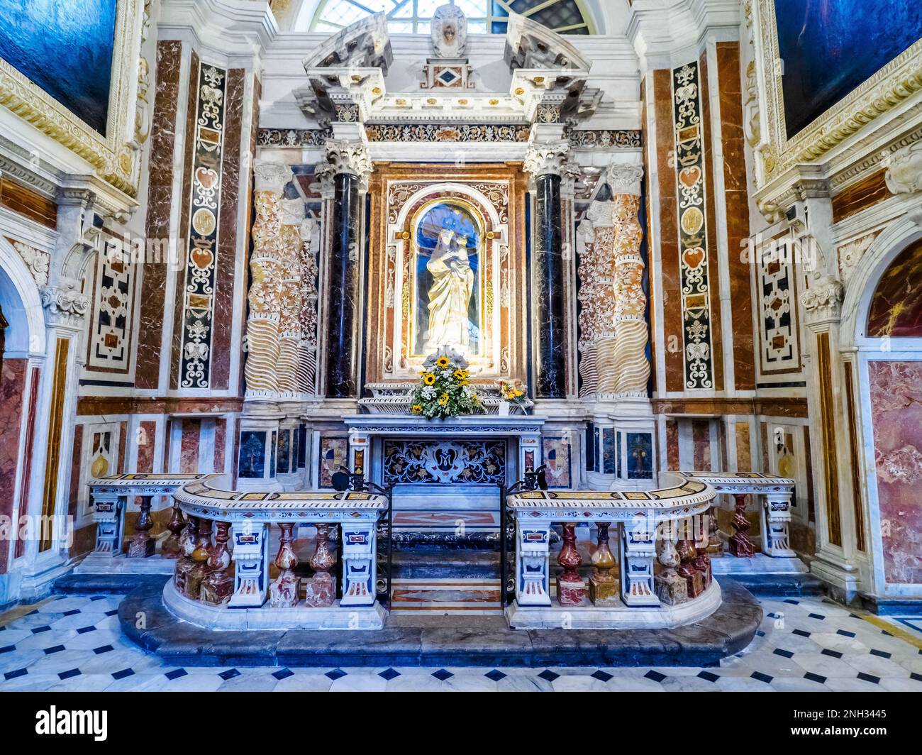 Madonna di Trapani chapel in the baroque style church of Jesus (chiesa ...