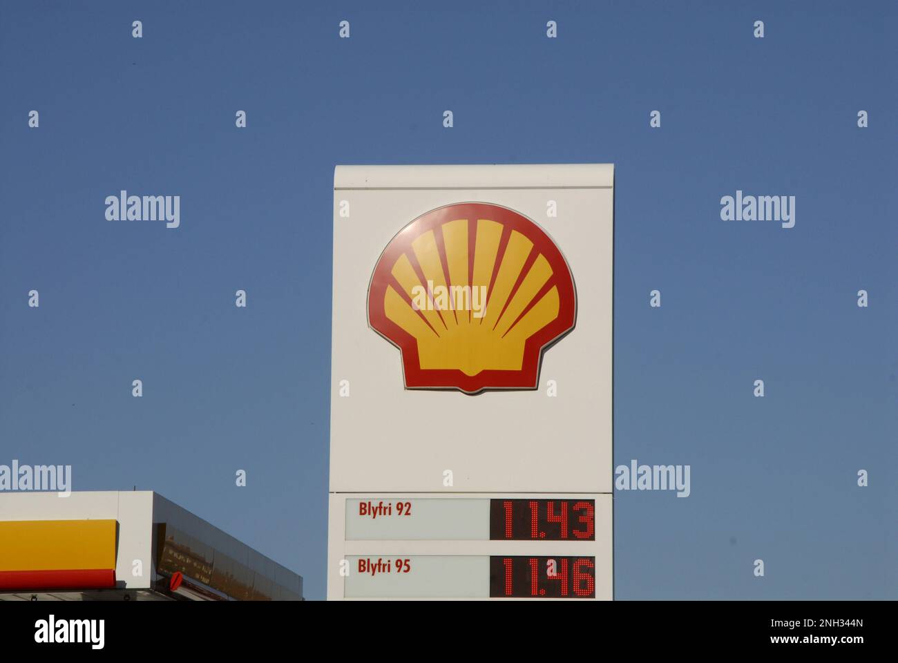 COPENAHGEN /DENMARK 01 July 2015 Shell gasoline benzen station on ...