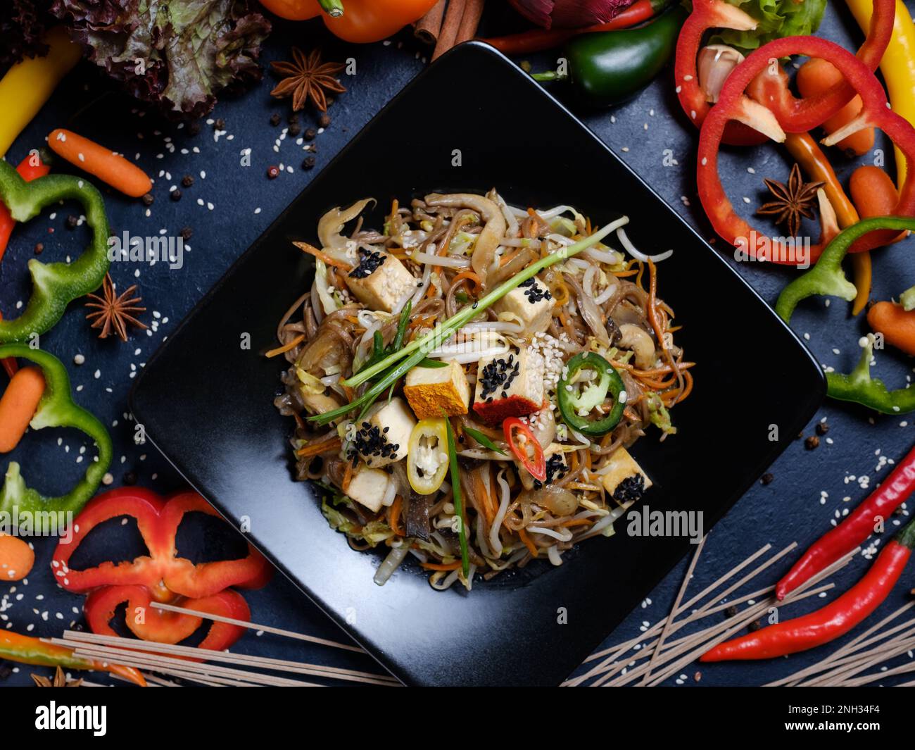 meal recipe food ingredient asian vegetable cook Stock Photo - Alamy