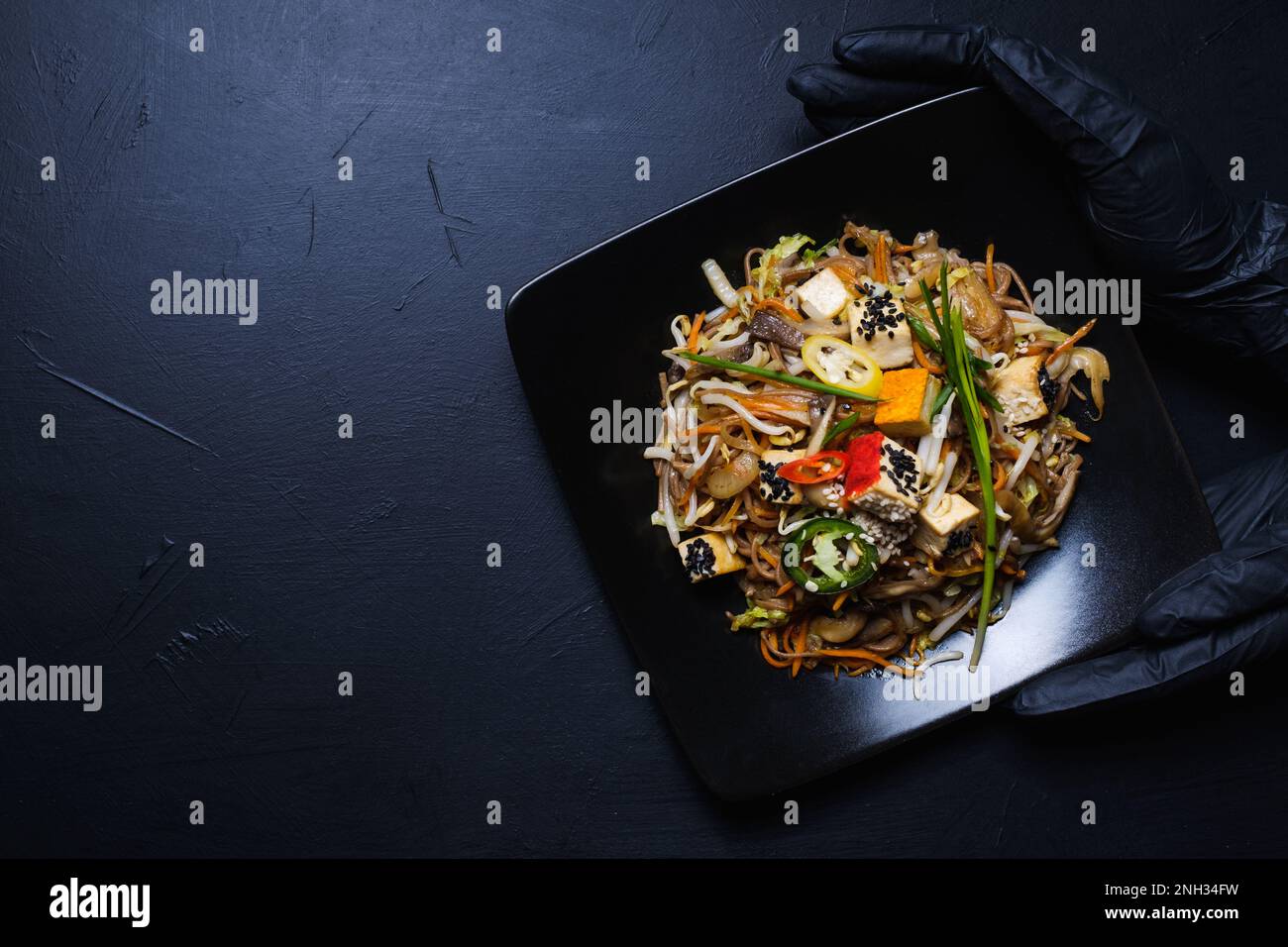 traditional asian food craft vegetable salad Stock Photo - Alamy