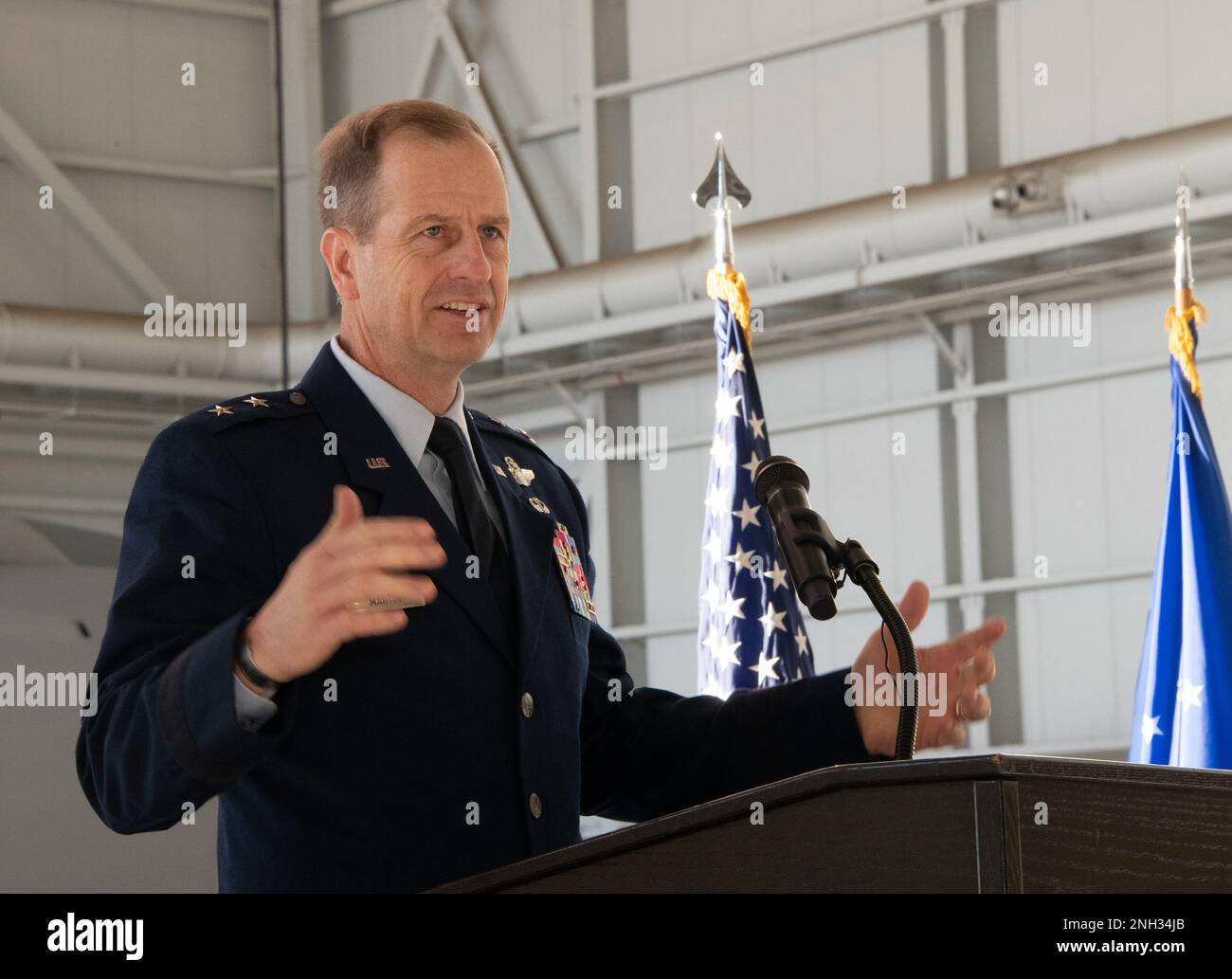 U.S. Air Force Maj. Gen. Corey Martin, 18th Air Force commander ...