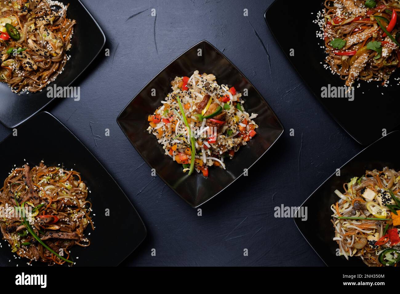 traditional vietnamese food cooking craft salads Stock Photo - Alamy