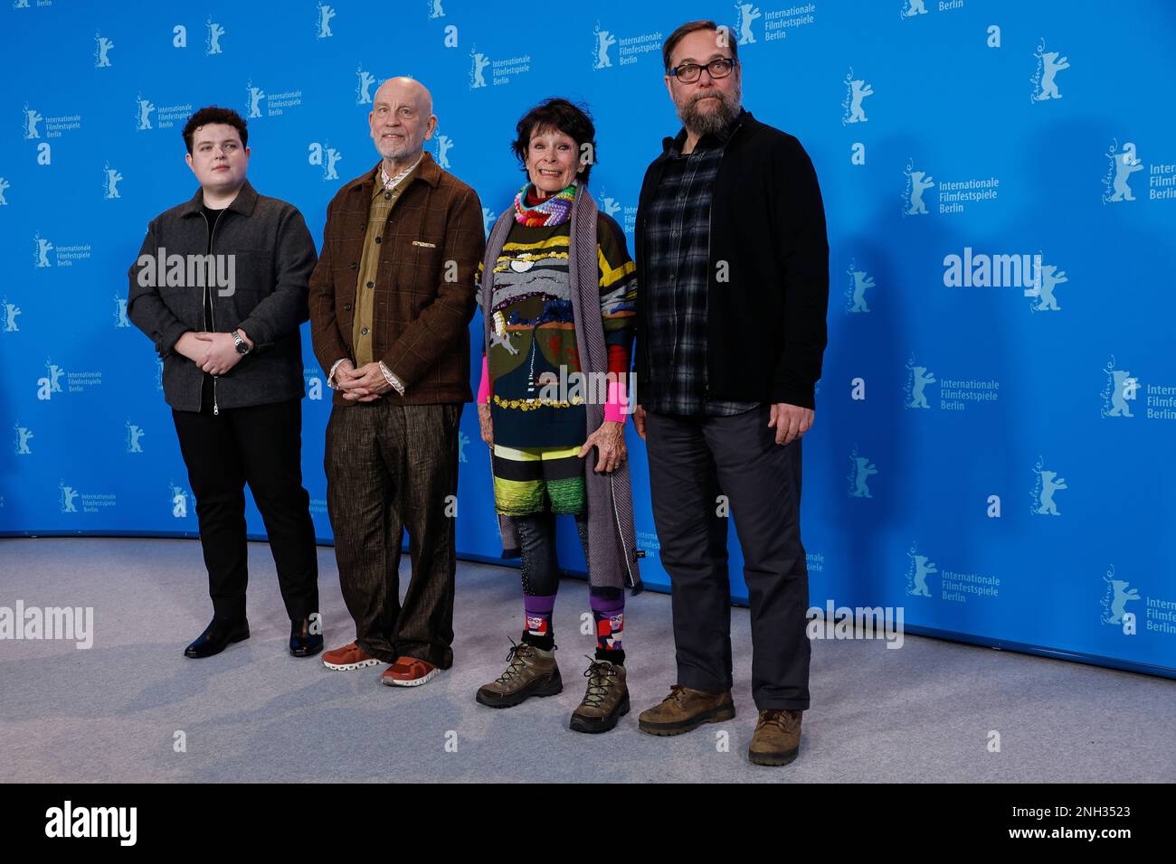 Tom Xander, from left, John Malkovich, Geraldine Chaplin and director ...
