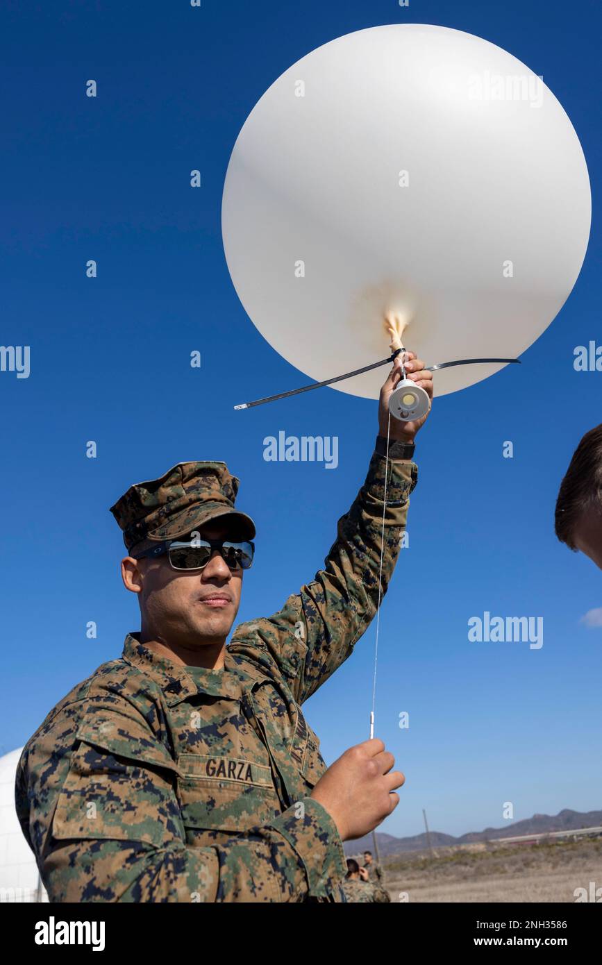 U.S. Marine Corps Sgt. Pedro Garza, a meteorology and oceanography ...