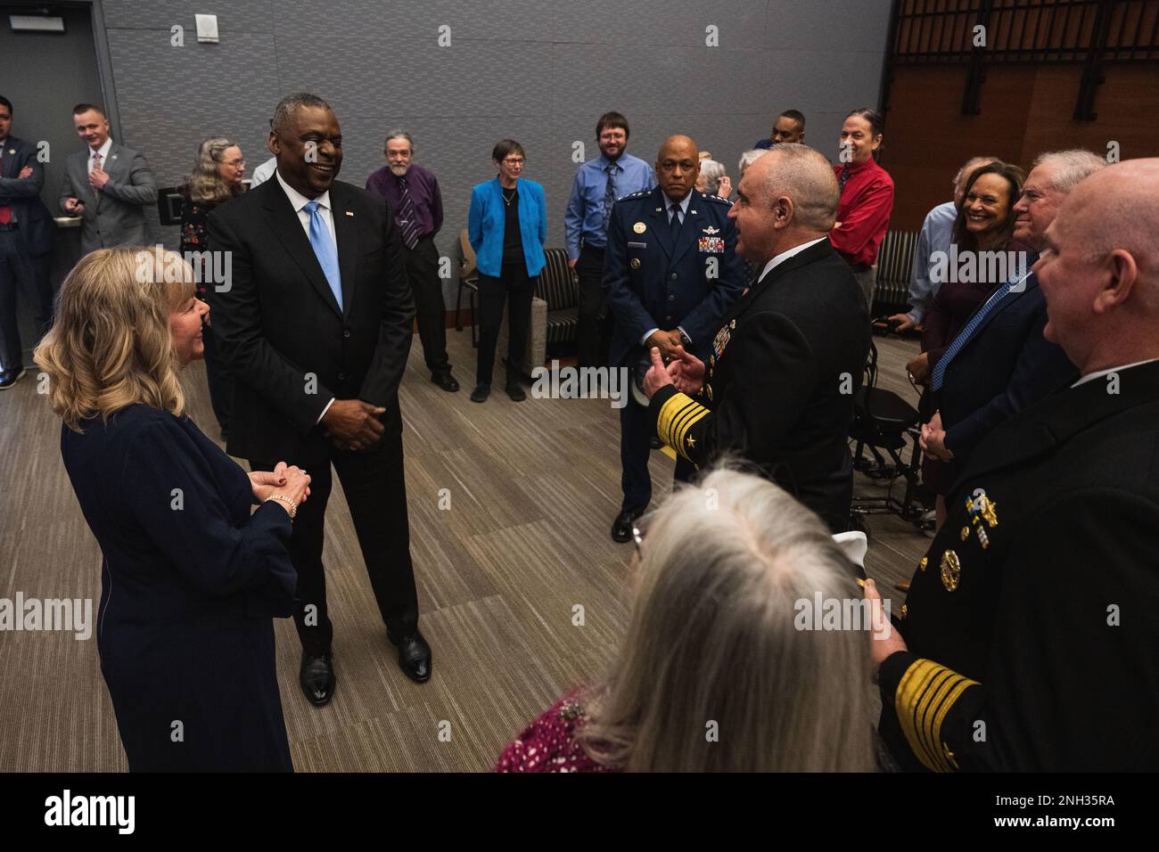 Secretary of Defense Lloyd J. Austin III meets with outgoing U.S ...