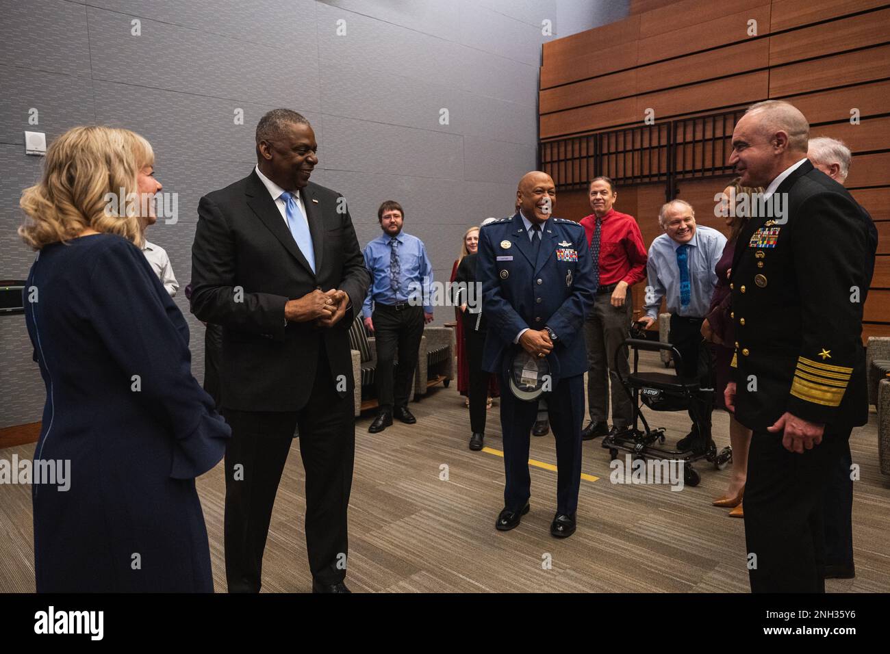 Secretary of Defense Lloyd J. Austin III meets with outgoing U.S ...