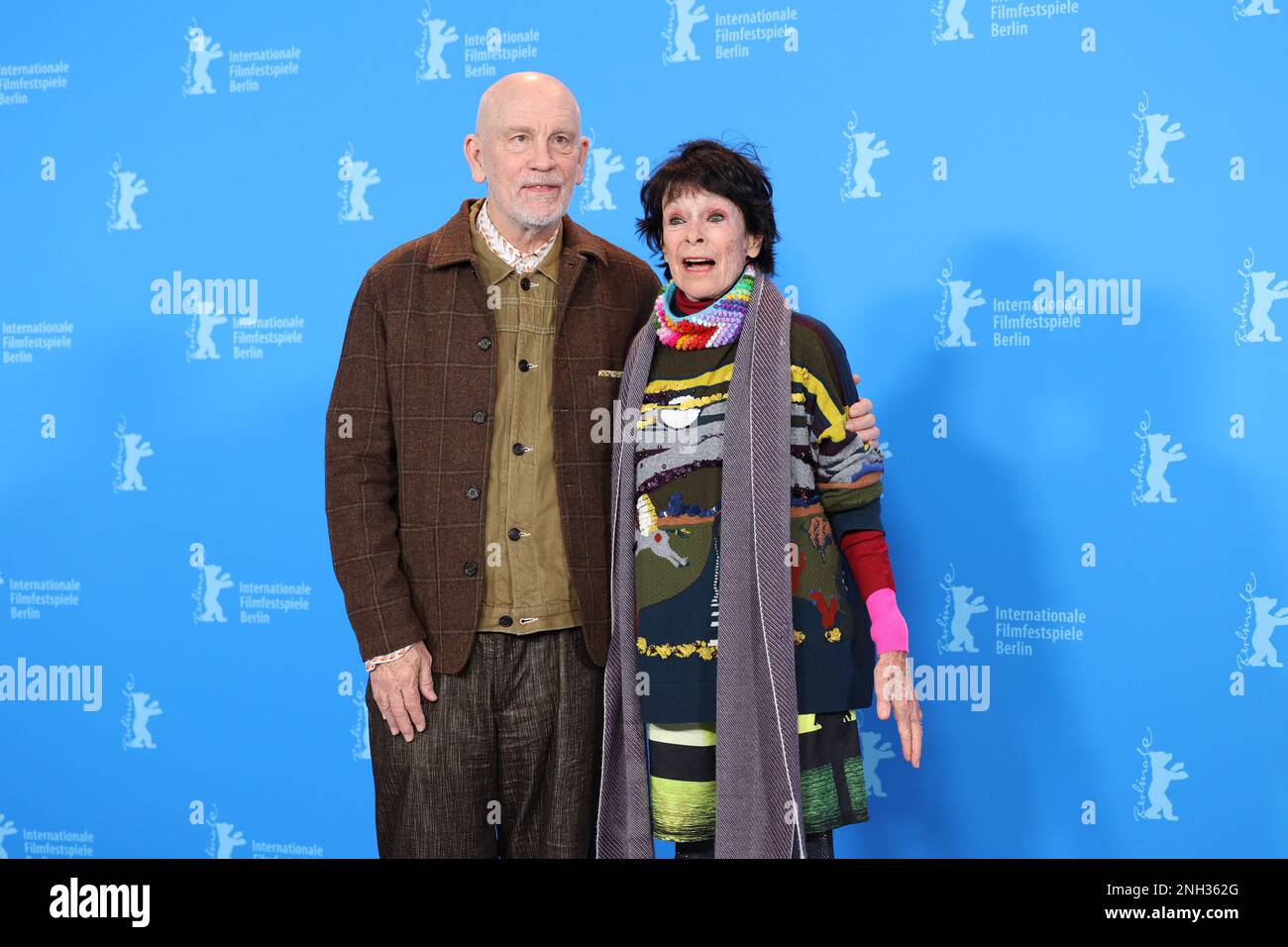 Berlin, Germany. 20th Feb, 2023. Actors John Malkovich and Geraldine ...