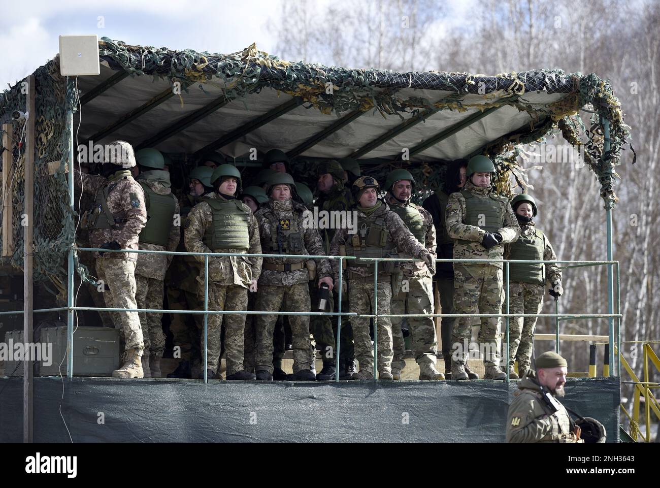 KYIV REGION, UKRAINE - FEBRUARY 20, 2023 - Large-scale military ...