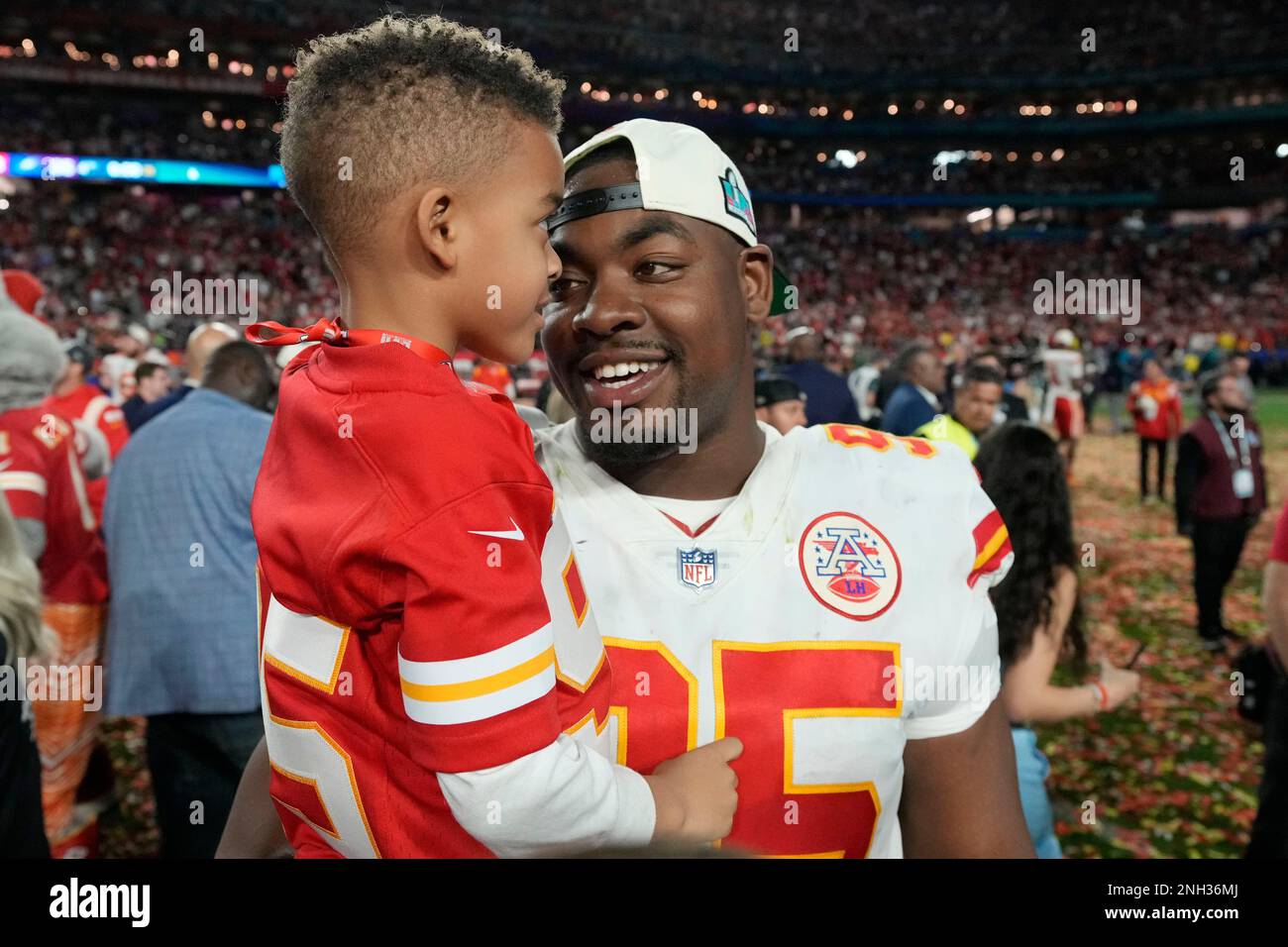 Kansas City Chiefs defensive tackle Chris Jones (95) celebrates with ...