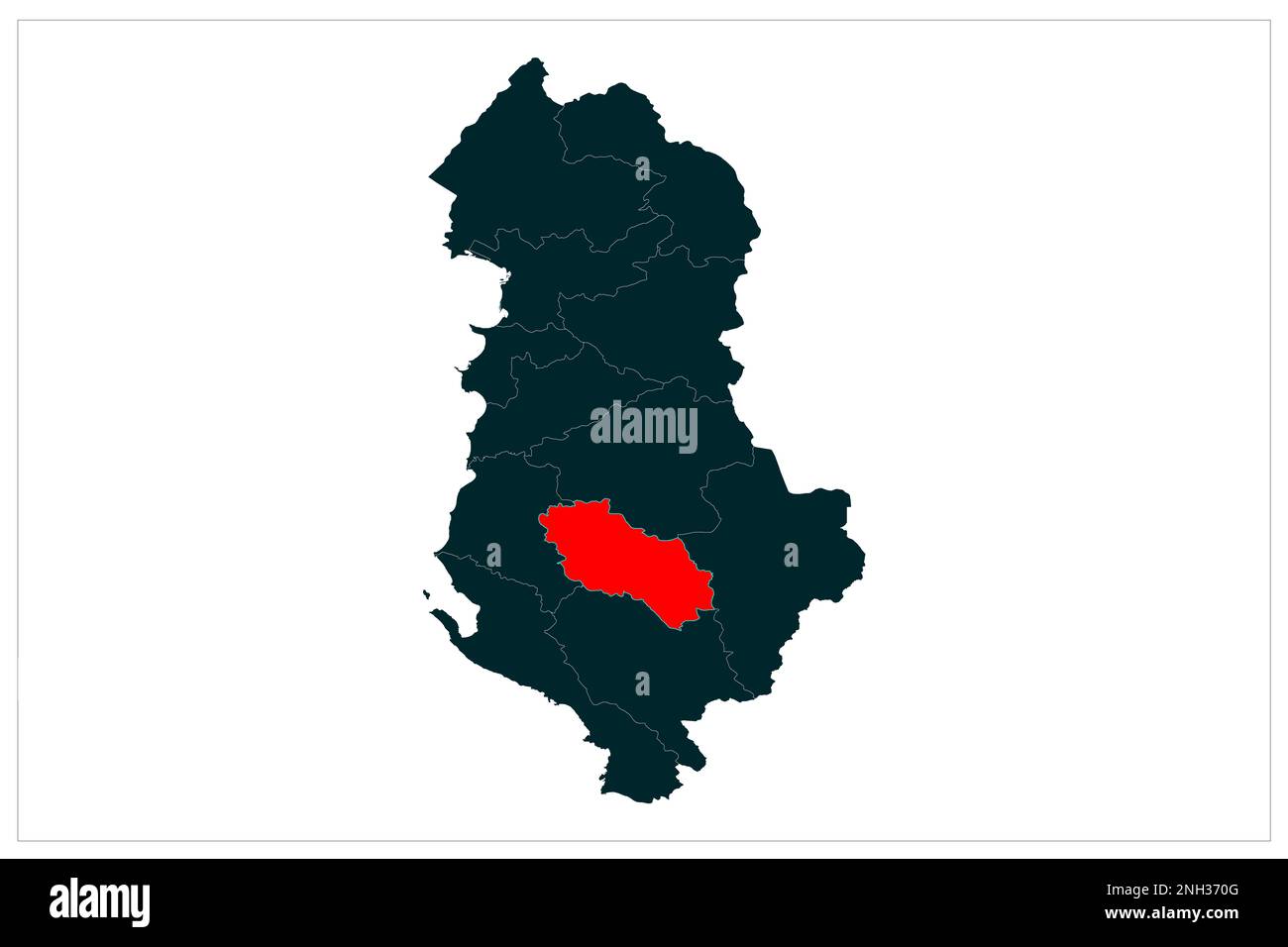 Berat Beautiful map illustration on white background , Albania Map ...
