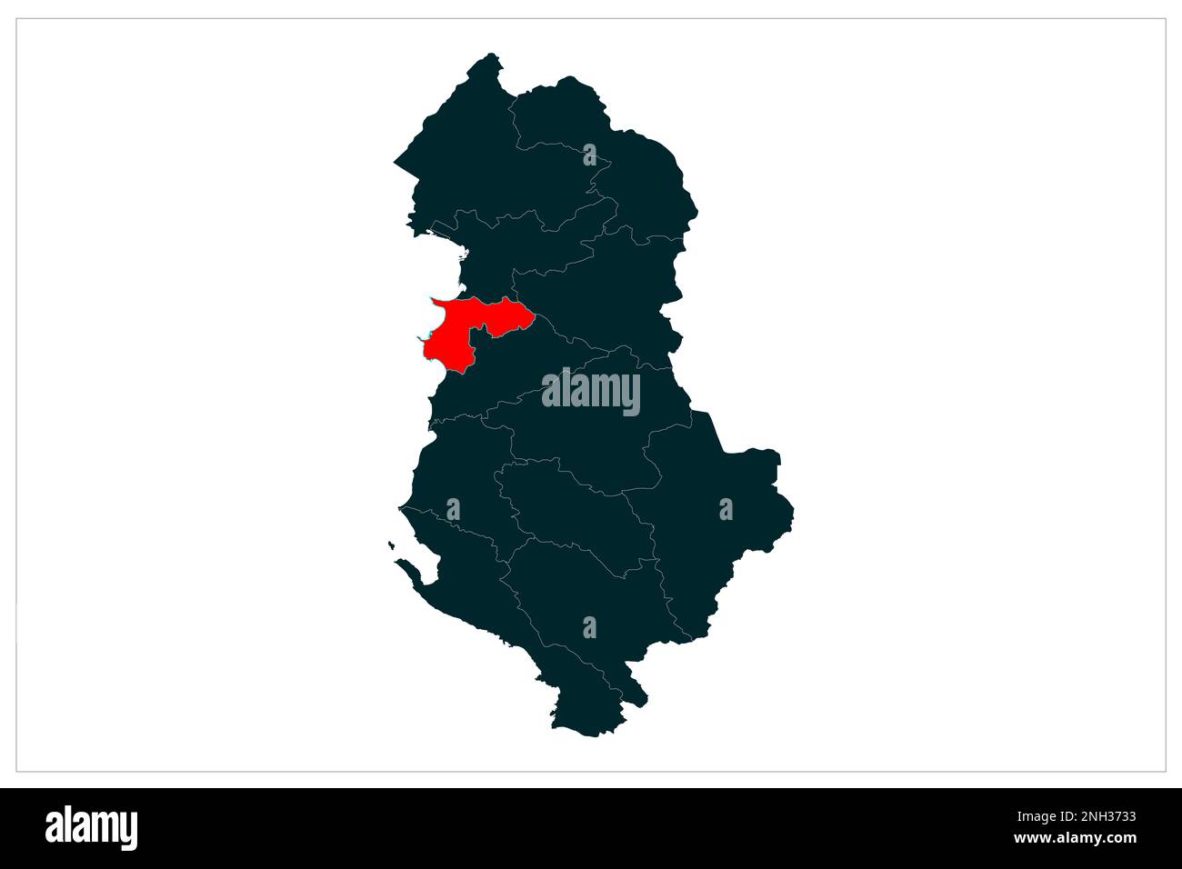 Durres Map illustration on white background , Albania Map illustration ...