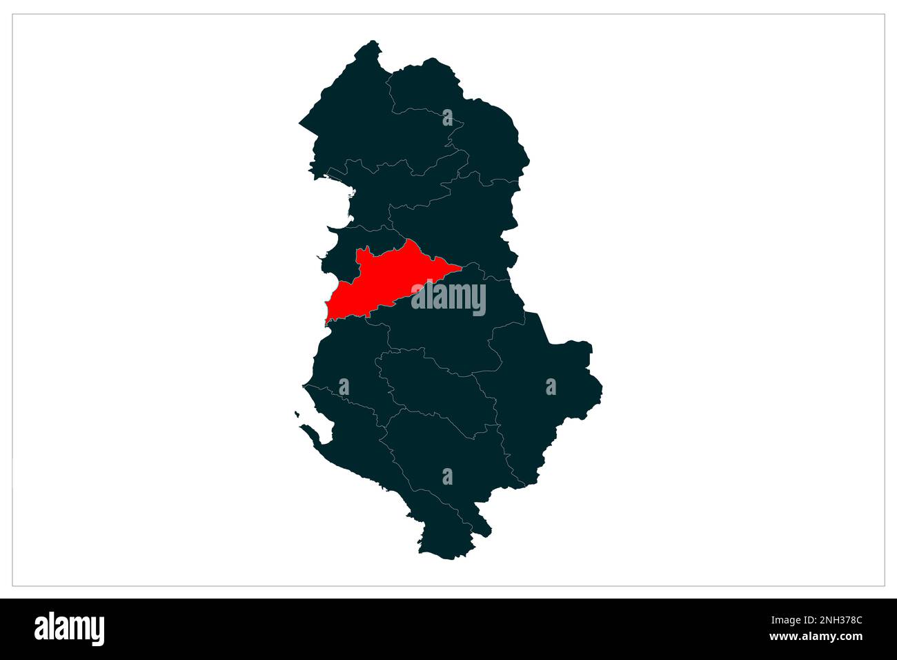 Tirane Map illustration Albania , Tirane Region Map ilustration Stock ...