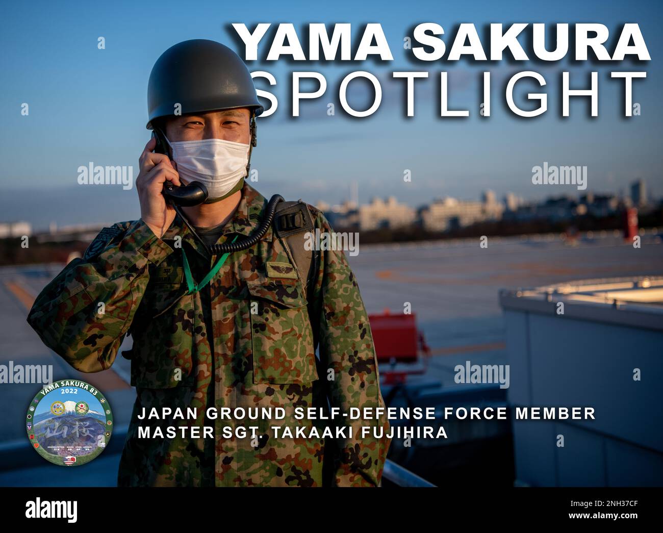 Japan Ground Self-Defense Force Member Master Sgt. Takaaki Fujihira ...