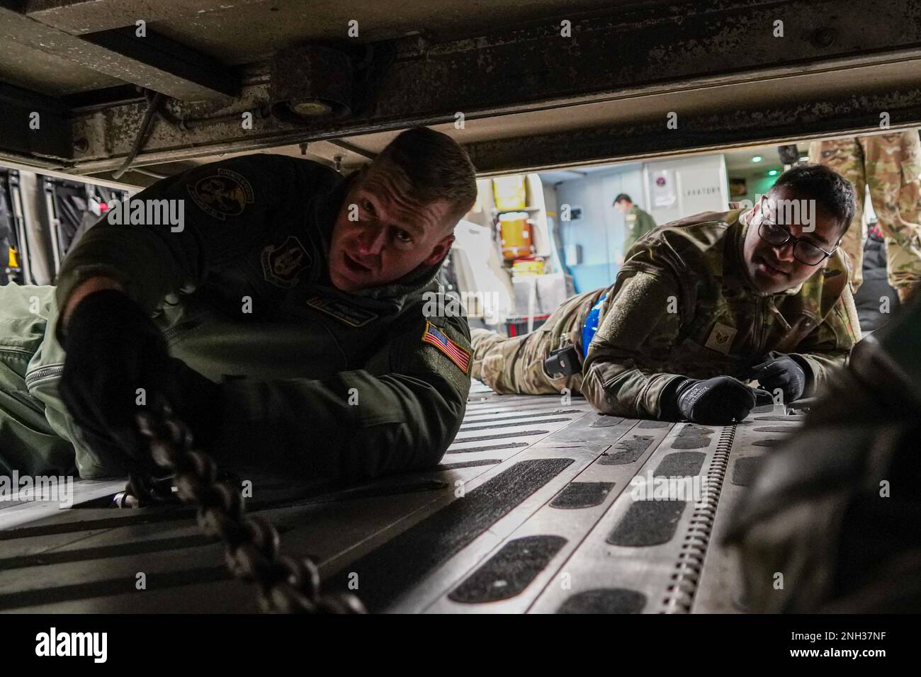 U.S. Air Force Reserve Staff Sgt. Rayan Rahman (right), an air ...