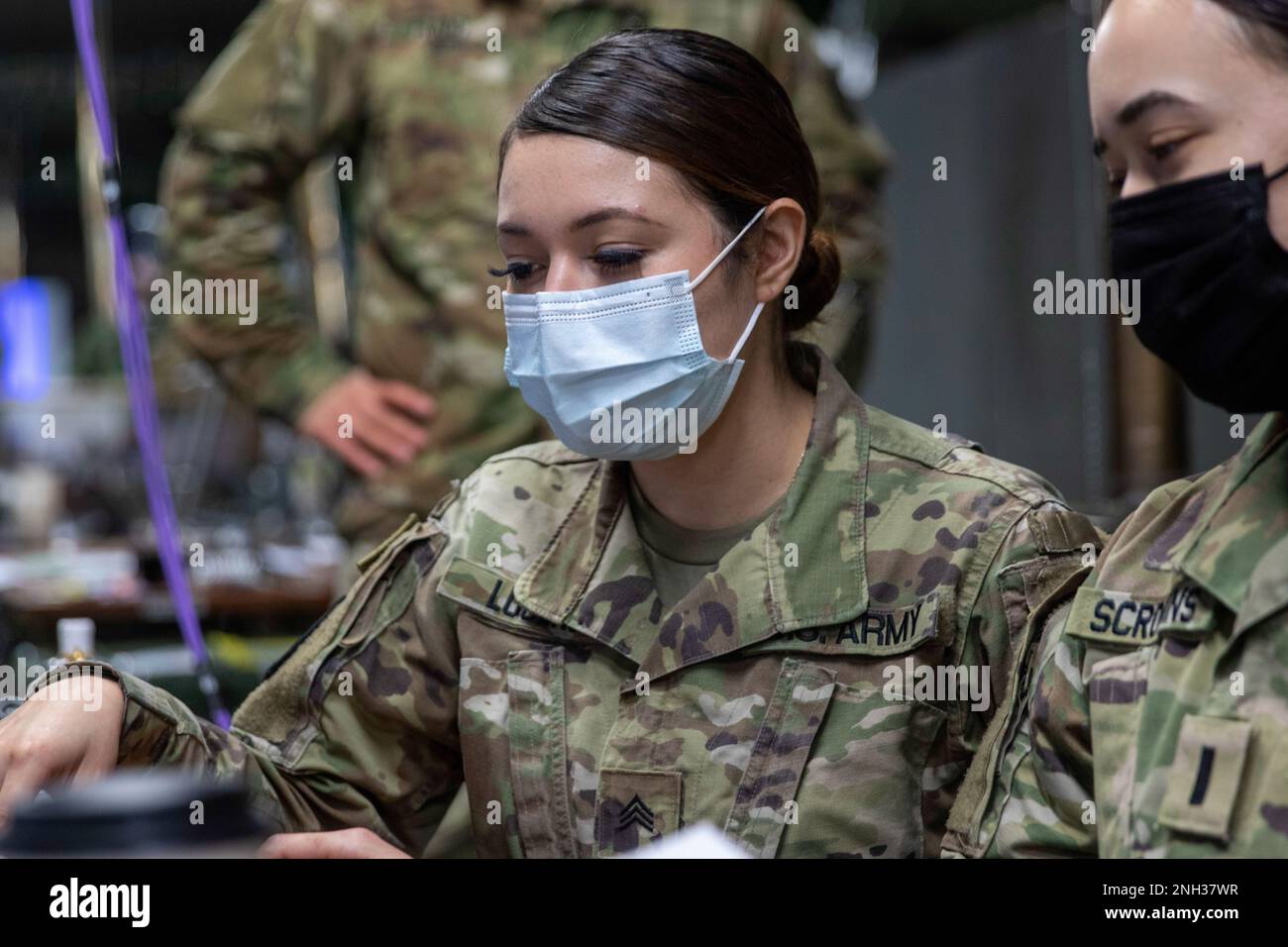 U.S. Army Sgt. Daniela Lucero assigned to the 301st MEB out of Joint ...