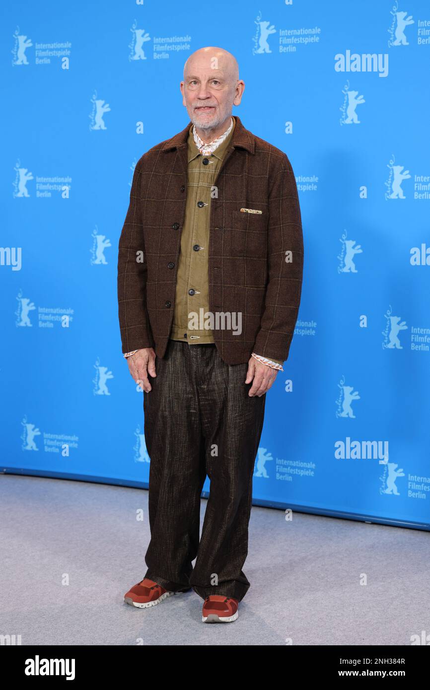 Berlin, Germany. 20th Feb, 2023. Actor John Malkovich arrives for the ...