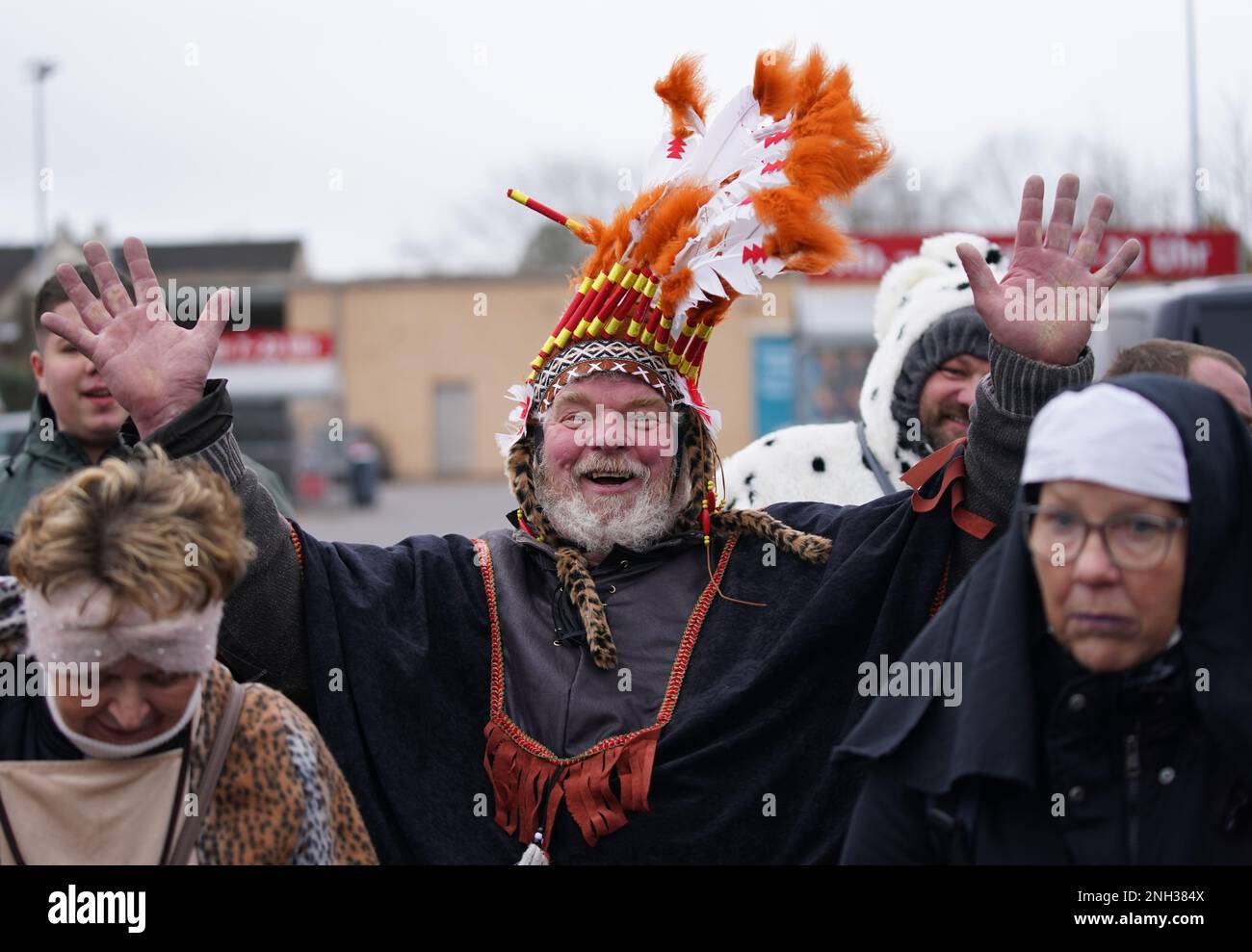 Marne, Germany. 20th Feb, 2023. Albert from Schleswig stands at the ...