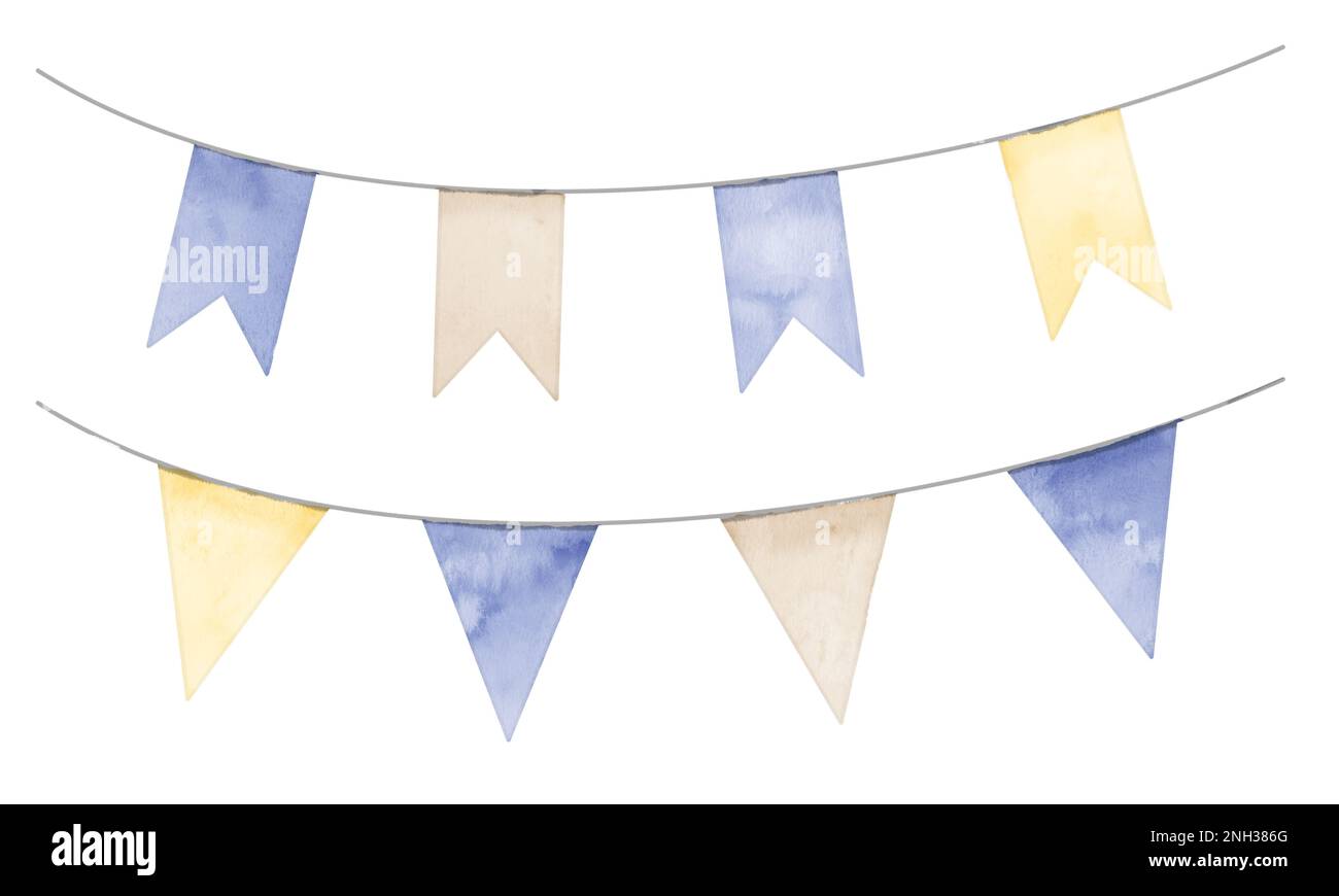 Pastel Pennant Banner Clip Art