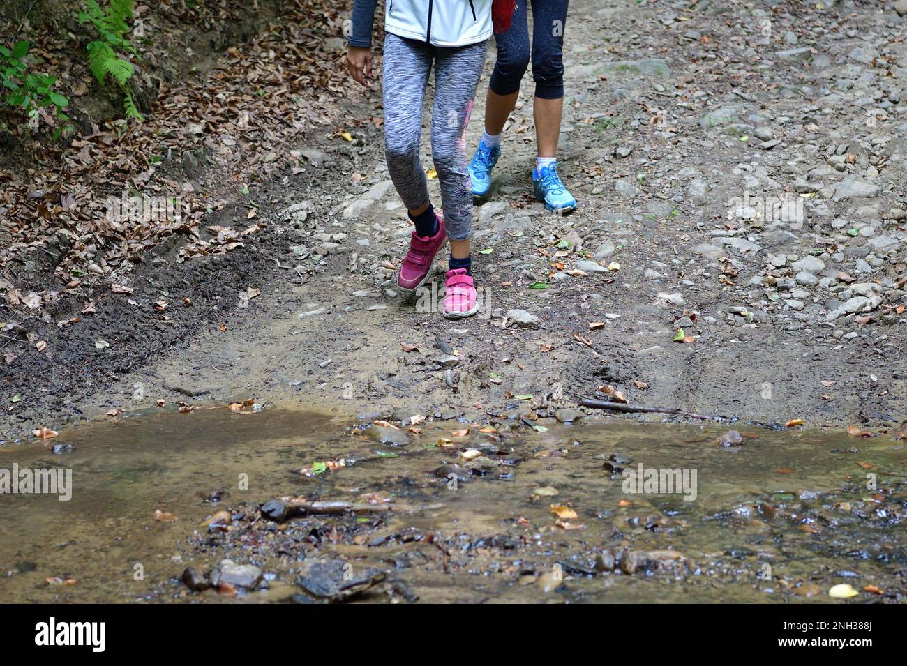 Family fun river cross hi-res stock photography and images - Alamy
