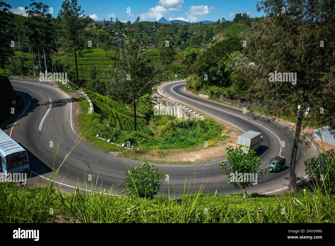 Beautiful view of Sripada mountain through a nice environment taken ...